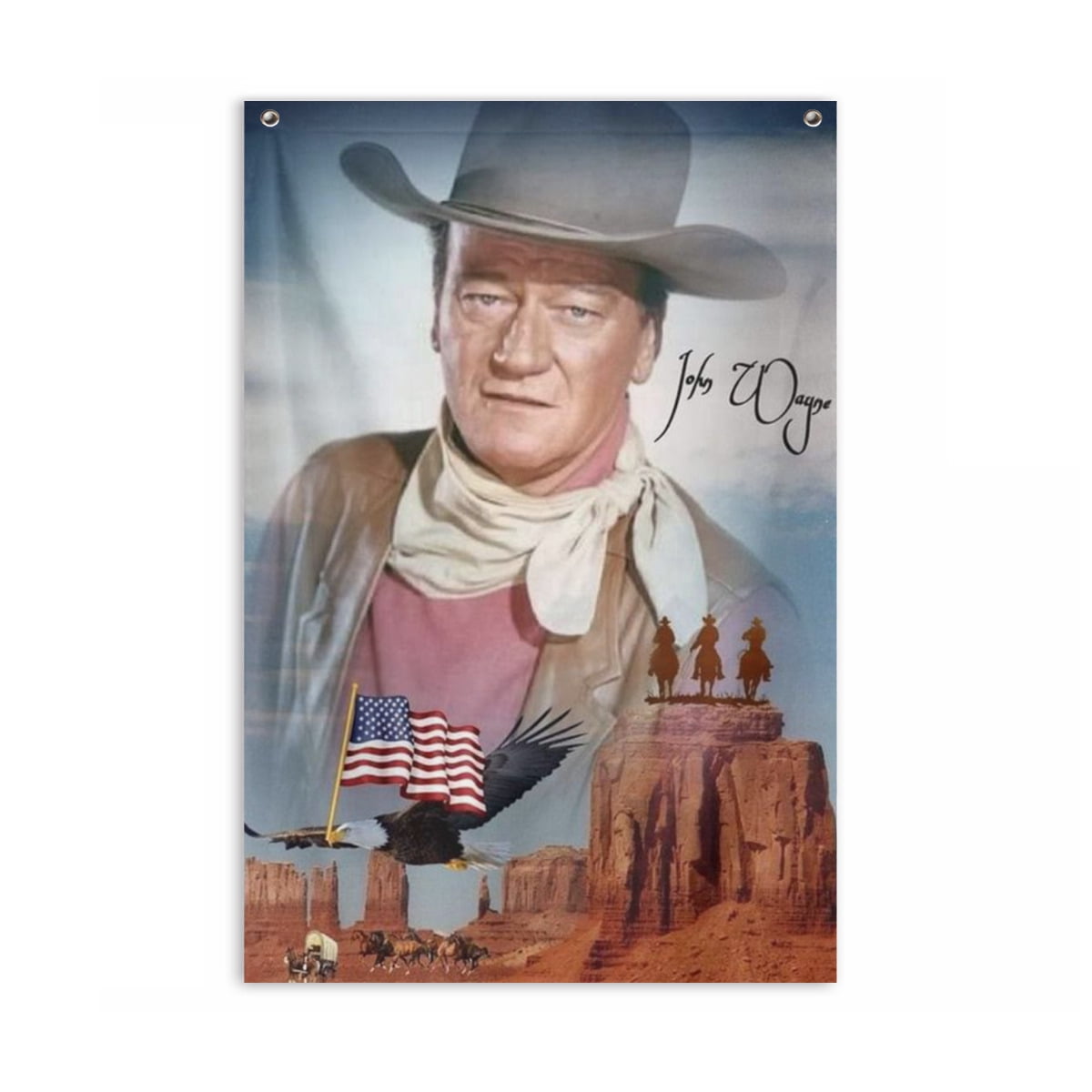 MSZB John Wayne Flag Outdoor Garden Flag Double Sided Banner For Garden ...