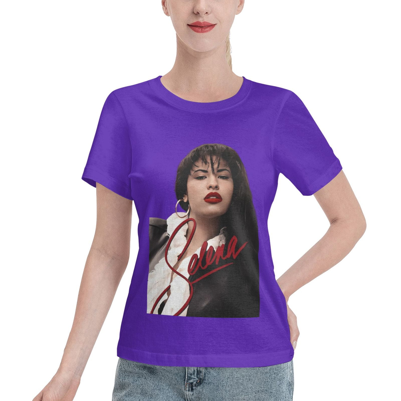 MSZB Selena Quintanilla Metal Women'S Basic Short Sleeve T-Shirt ...
