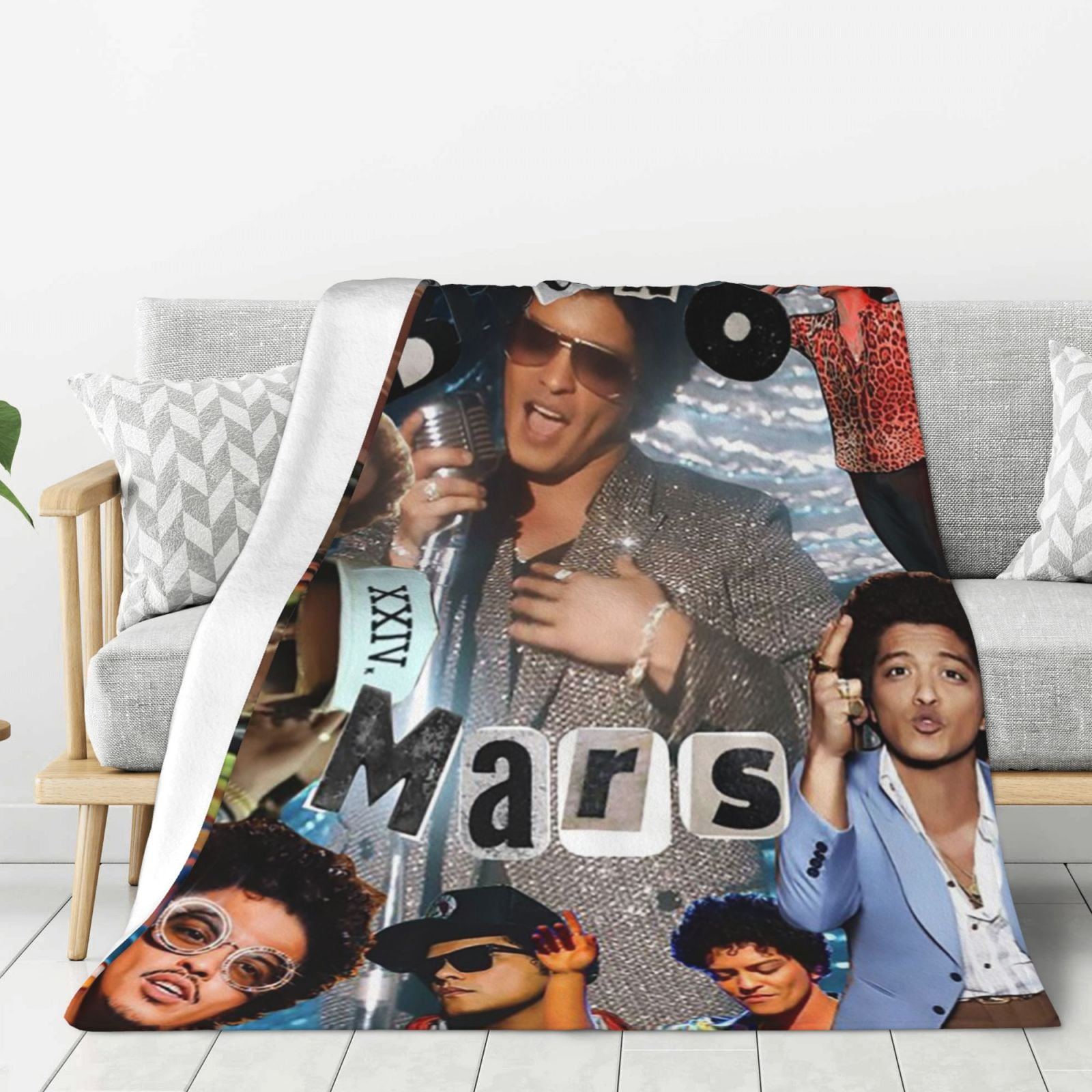 MSZB Super Bruno Mars Throw Blanket Couch Sofa Bed Ultra Cozy Warm ...