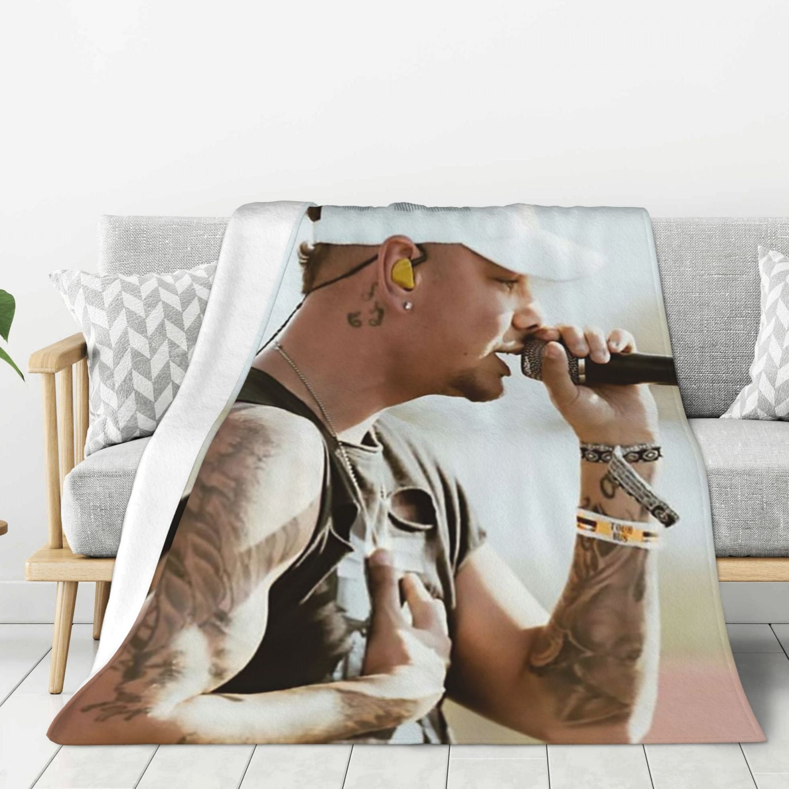 MSZB Super Kane Allen Brown Throw Blankets Decor Room Wall Art Collage ...