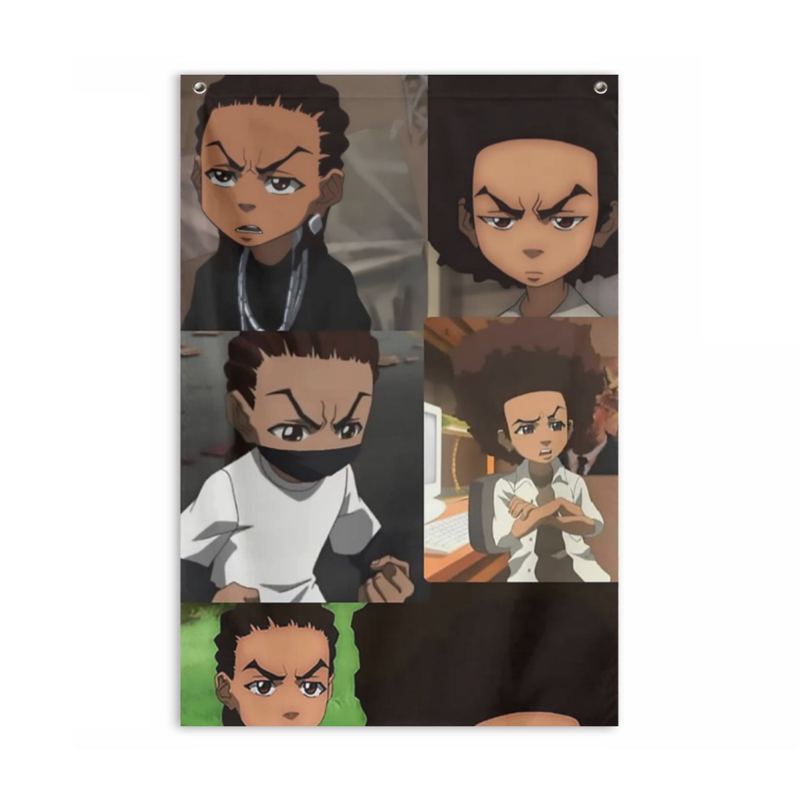 MSZB The Cartoon Boondocks Flag Outdoor Garden Flag Double Sided Banner ...