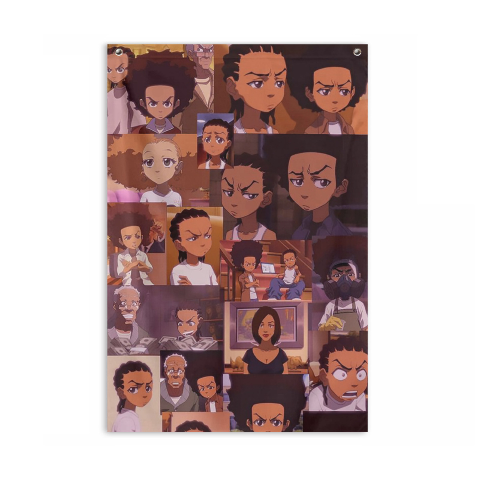 MSZB The Cartoon Boondocks Flag Outdoor Garden Flag Double Sided Banner ...