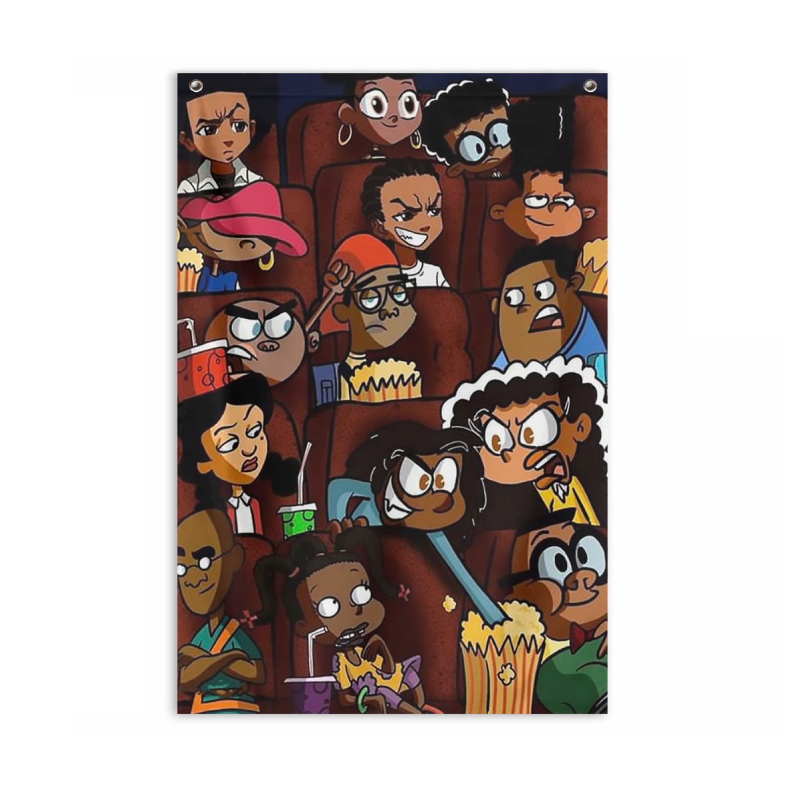 MSZB The Cartoon Boondocks Flag Outdoor Garden Flag Double Sided Banner ...