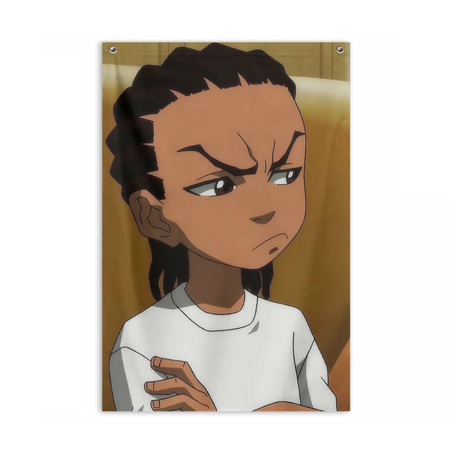 MSZB The Cartoon Boondocks Flag Outdoor Garden Flag Double Sided Banner ...