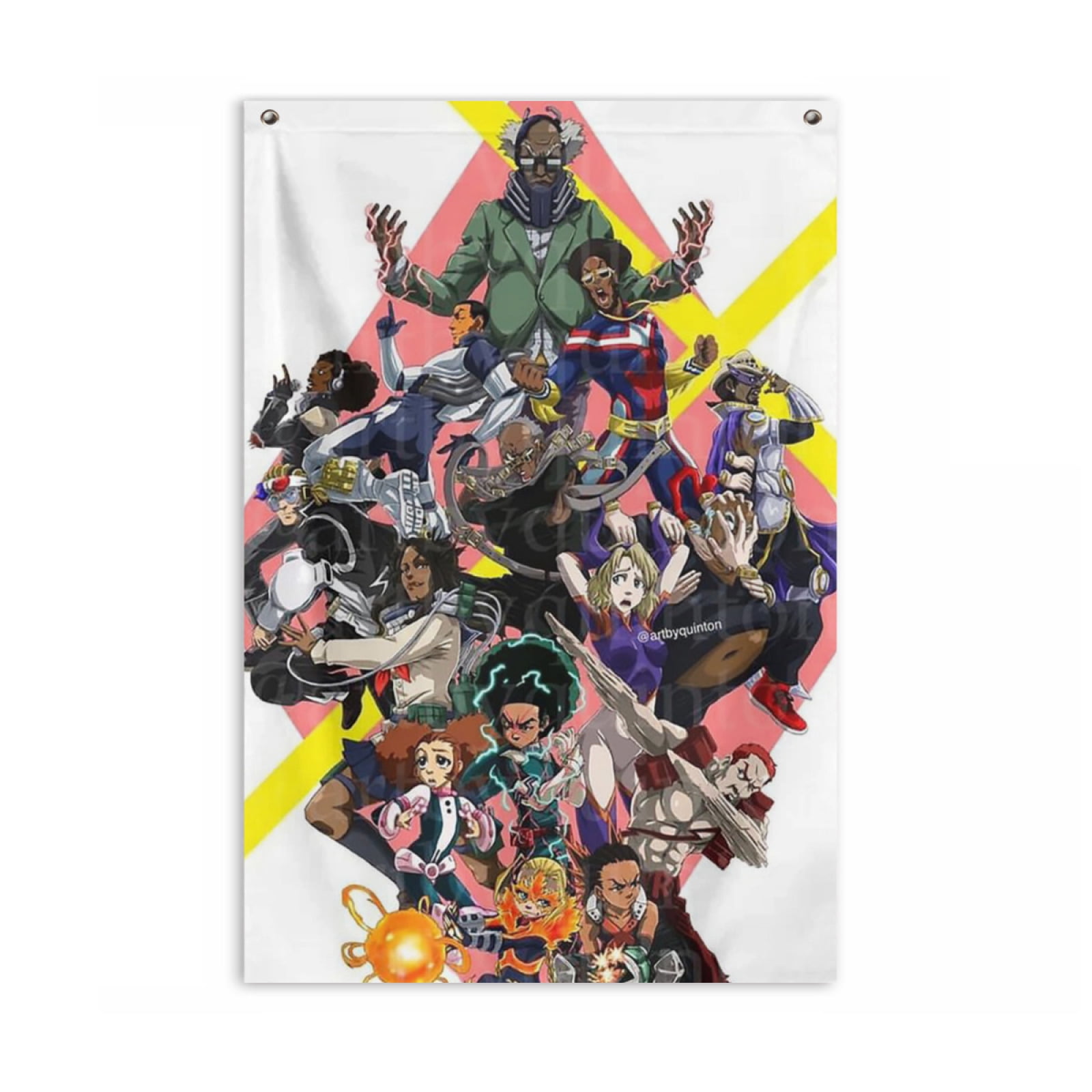 MSZB The Cartoon Boondocks Flag Outdoor Garden Flag Double Sided Banner ...