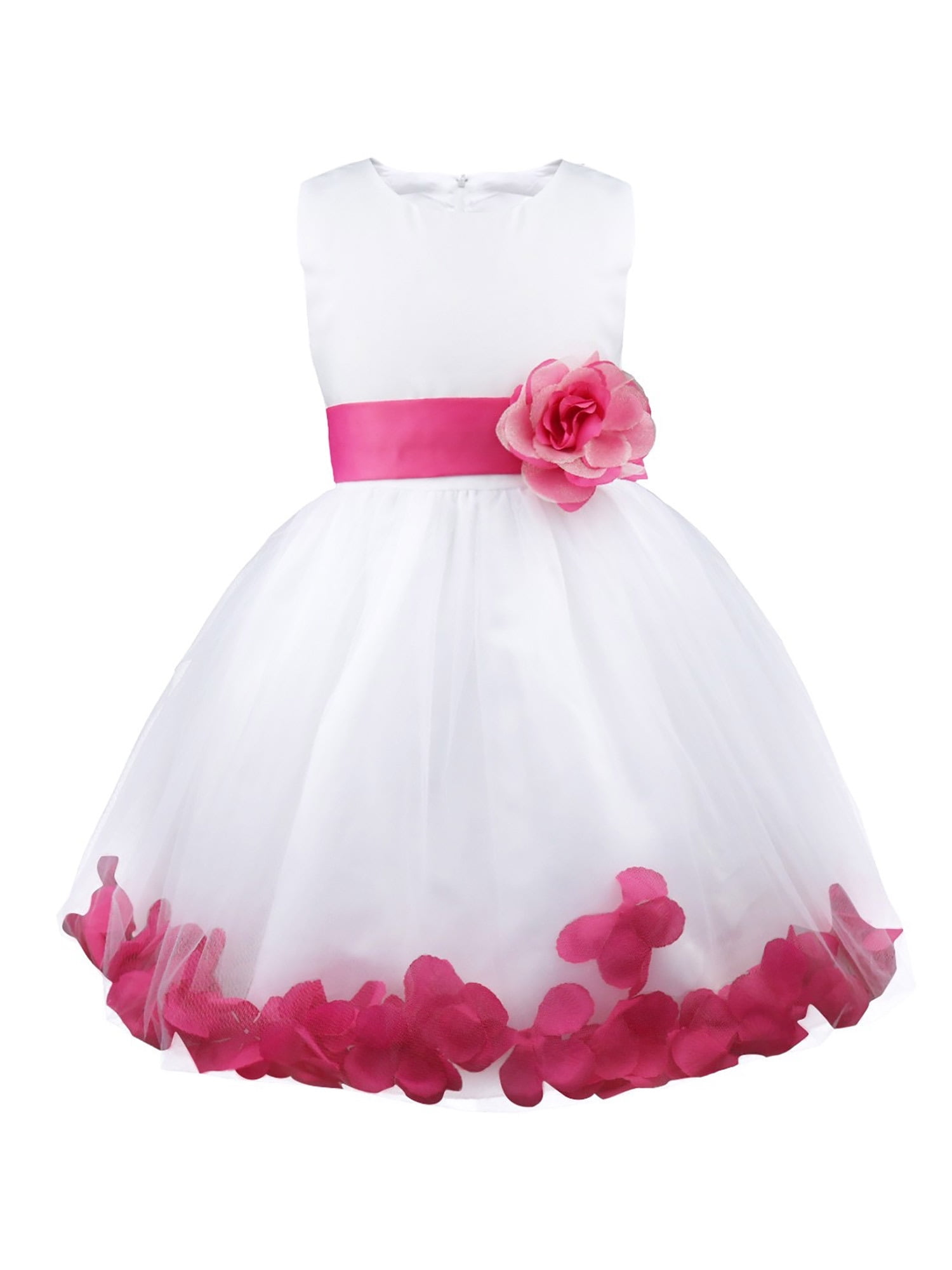 MSemis Girls Princess Pageant Wedding Bridesmaid Flower Tulle Ball Gown ...