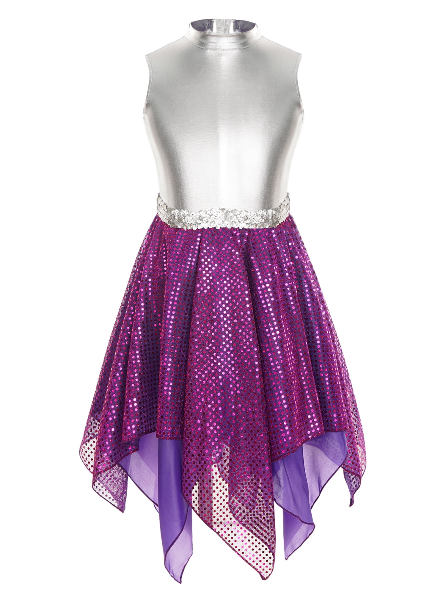 MSemis Girls Sequins Praise Worship Lyrical Dance Costume Liturgical ...
