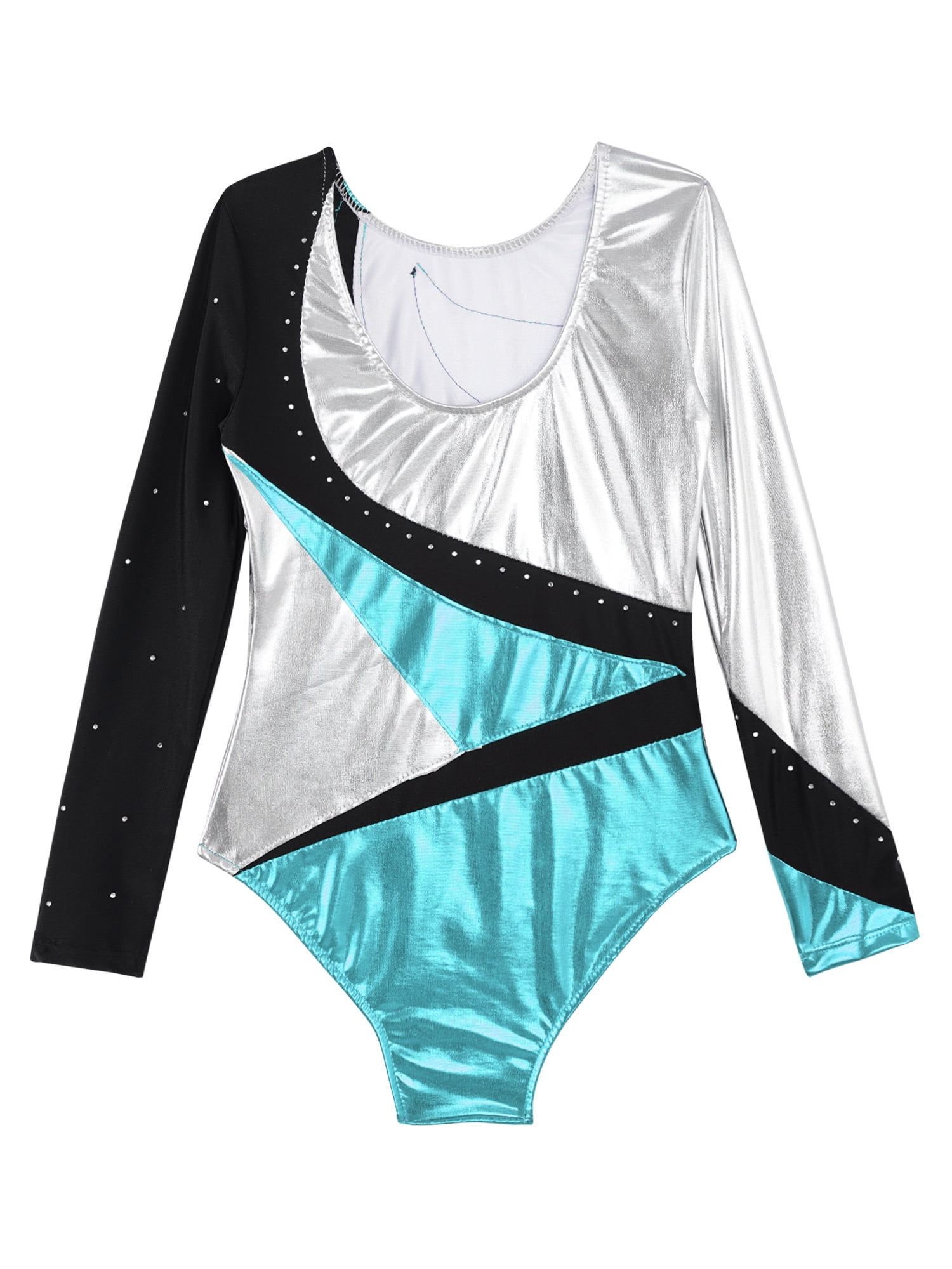 MSemis Gymnastics Leotards for Girls Sparkle Rhinestone Ballet Unitard ...