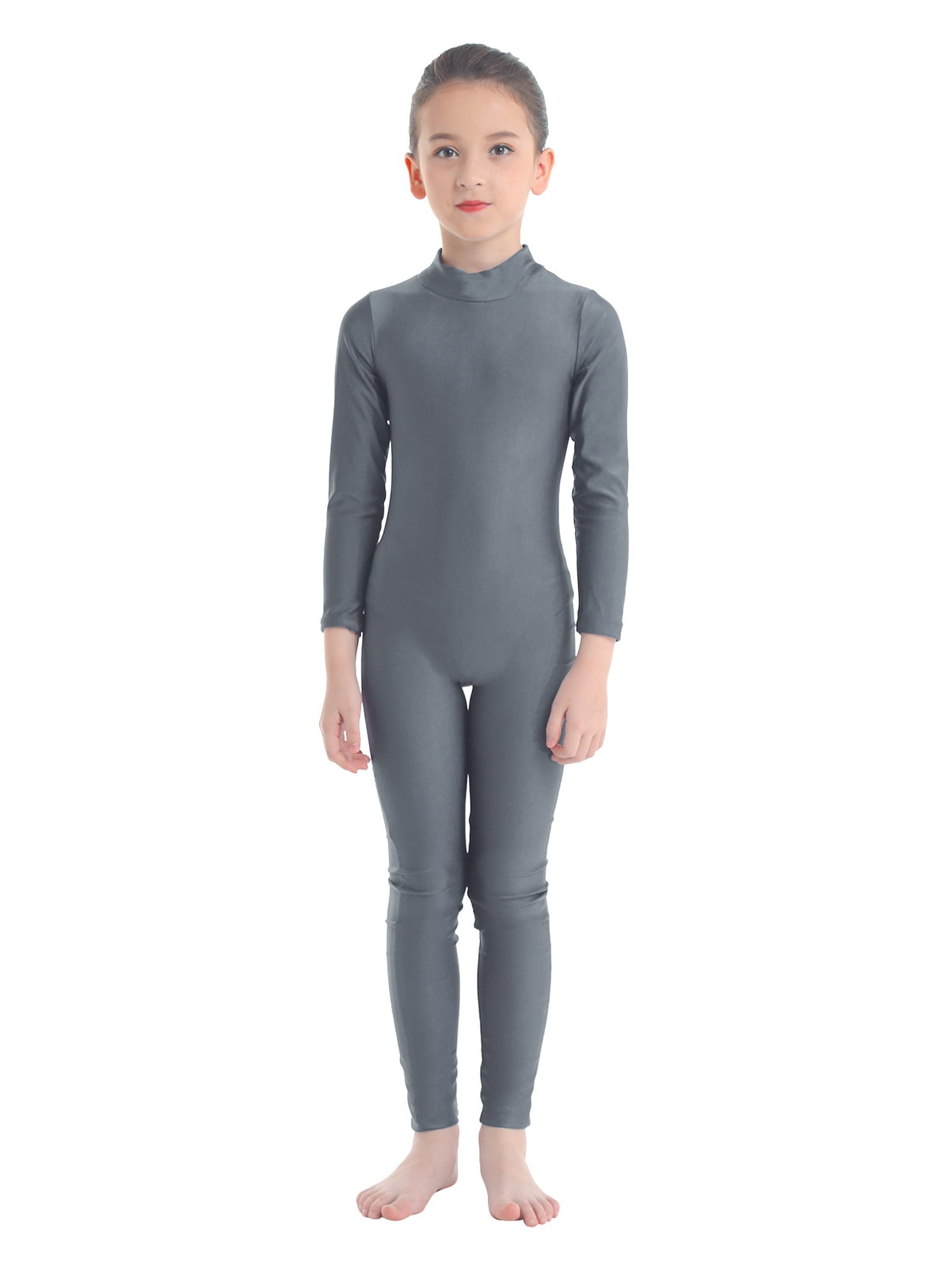 MSemis Kids Boys Girls Turtleneck Long Sleeve Unitard Jumpsuit ...