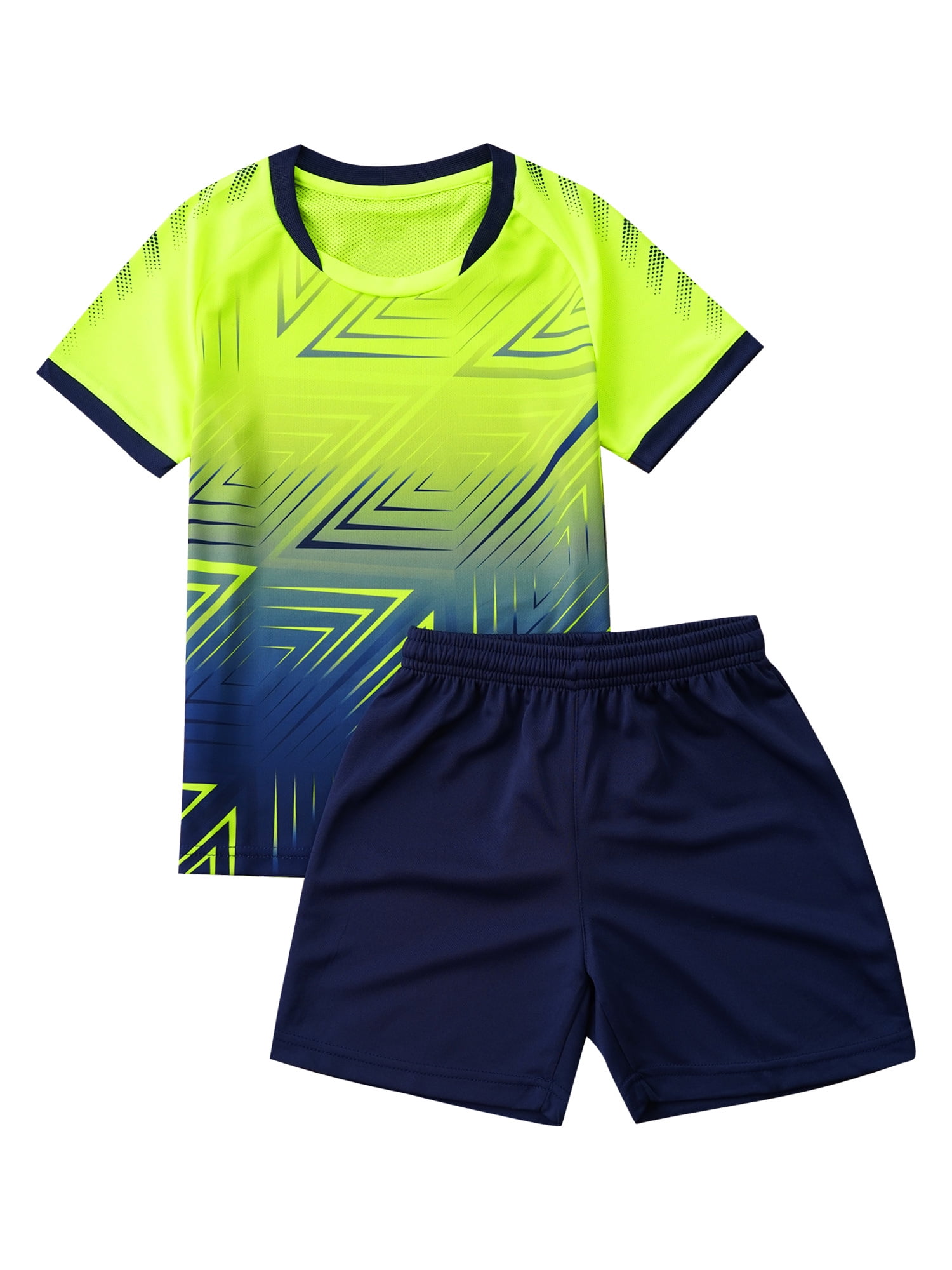 MSemis Kids Boys Sports Suit Mesh Tops and Shorts Workout Athletic ...