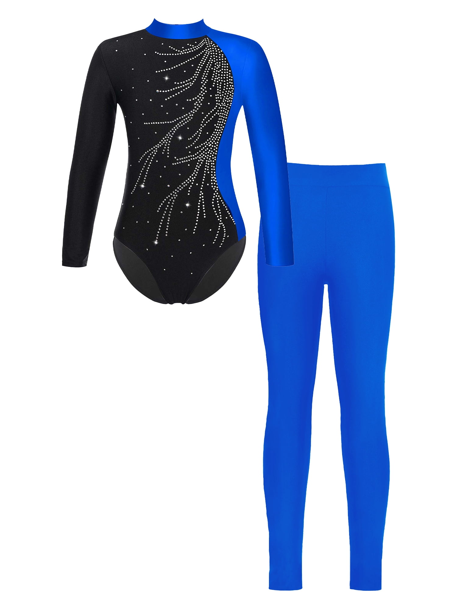 MSemis Kids Girls 2 Pieces Dance Gymnastics Leotard Unitard with Full ...