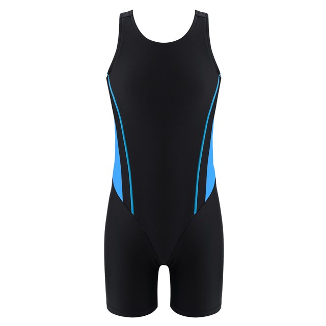 MSemis Kids Girls Athletic One Piece Boyleg Swimsuit Rashguard Surfing ...