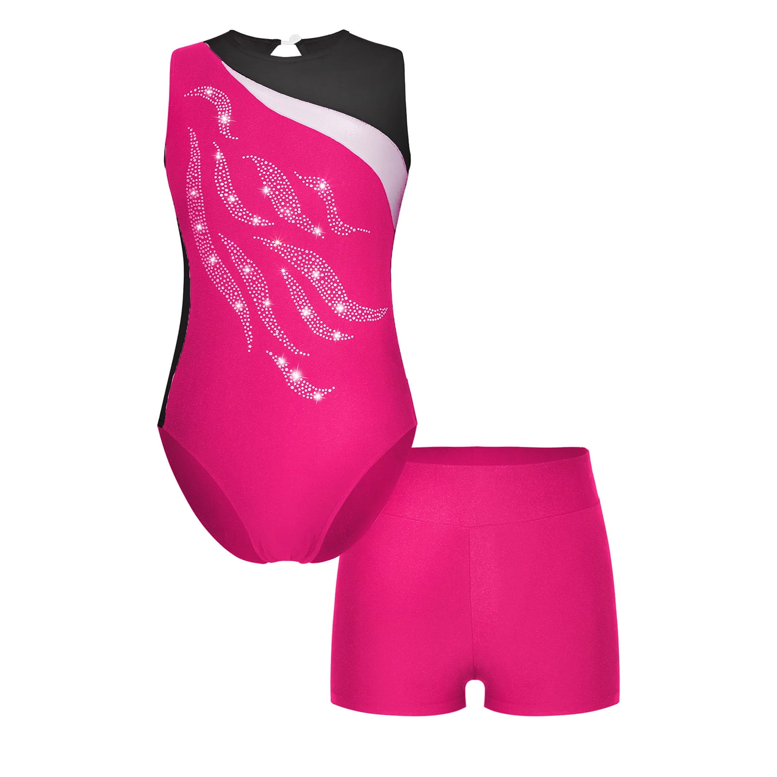 MSemis Kids Girls Ballet Dance Sets Sports Gymnastics Leotards Outfits ...