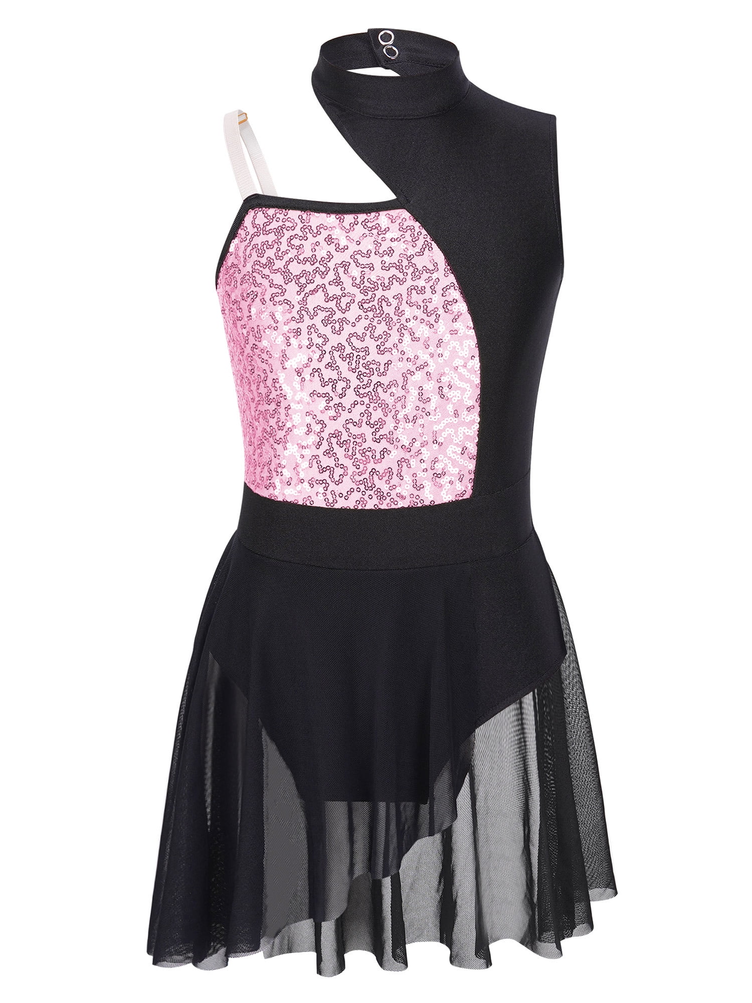 MSemis Kids Girls Sequins Contemporary Latin Jazz Dance Costume Lyrical ...