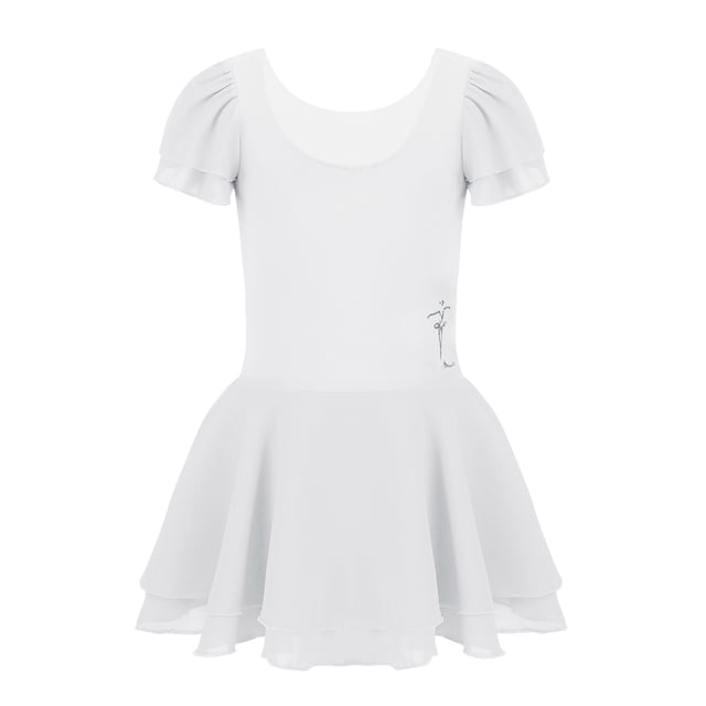 MSemis Kids Girls Short Sleeve Ballet Tutu Dress Ballerina Dance ...