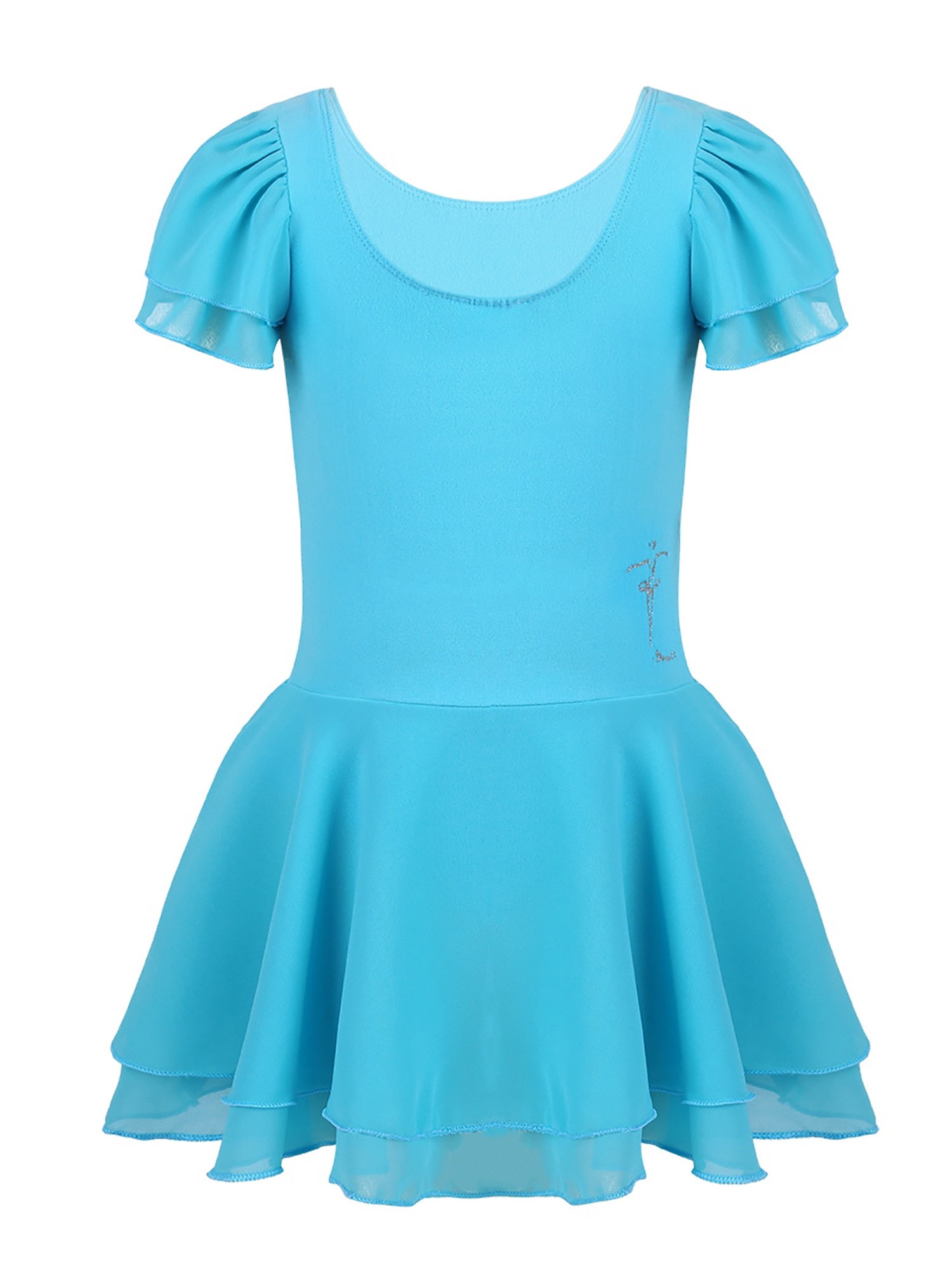 MSemis Kids Girls Short Sleeve Ballet Tutu Dress Ballerina Dance ...