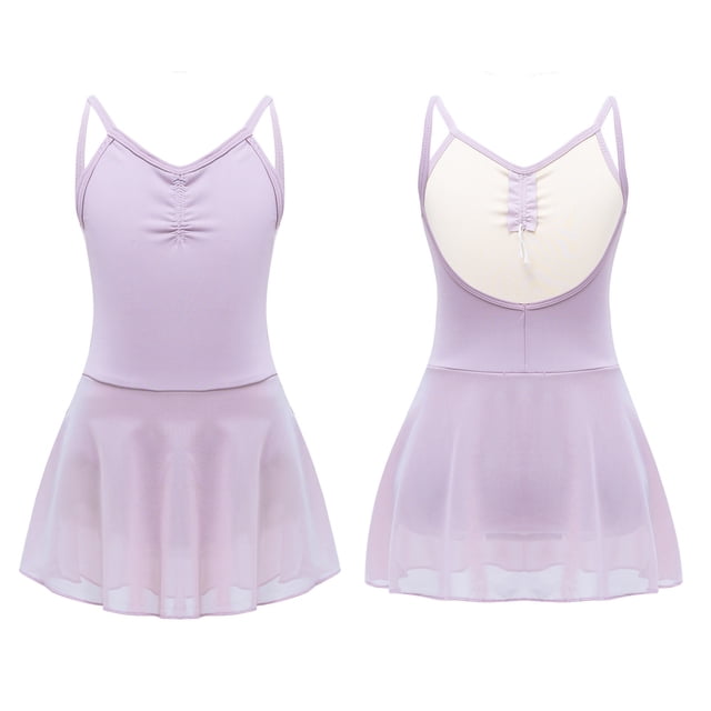 MSemis Kids Girls Sleeveless Backless Leotard Mesh Tutu Dress - Walmart.com