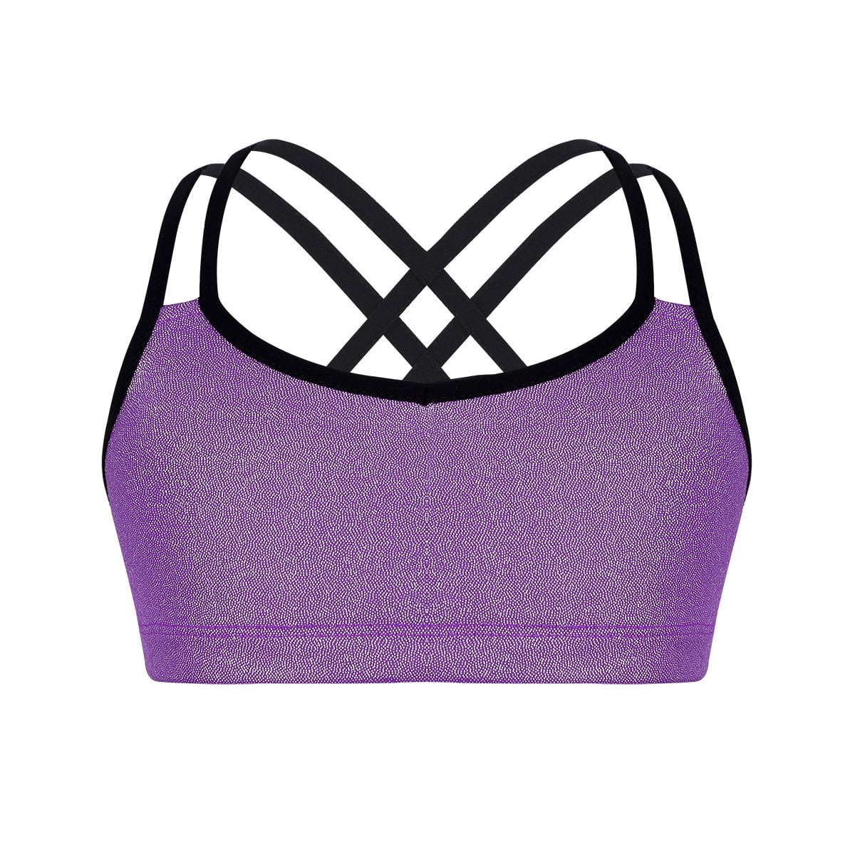 MSemis Kids Girls Spaghetti Shoulder Straps Criss Cross Crop Top ...