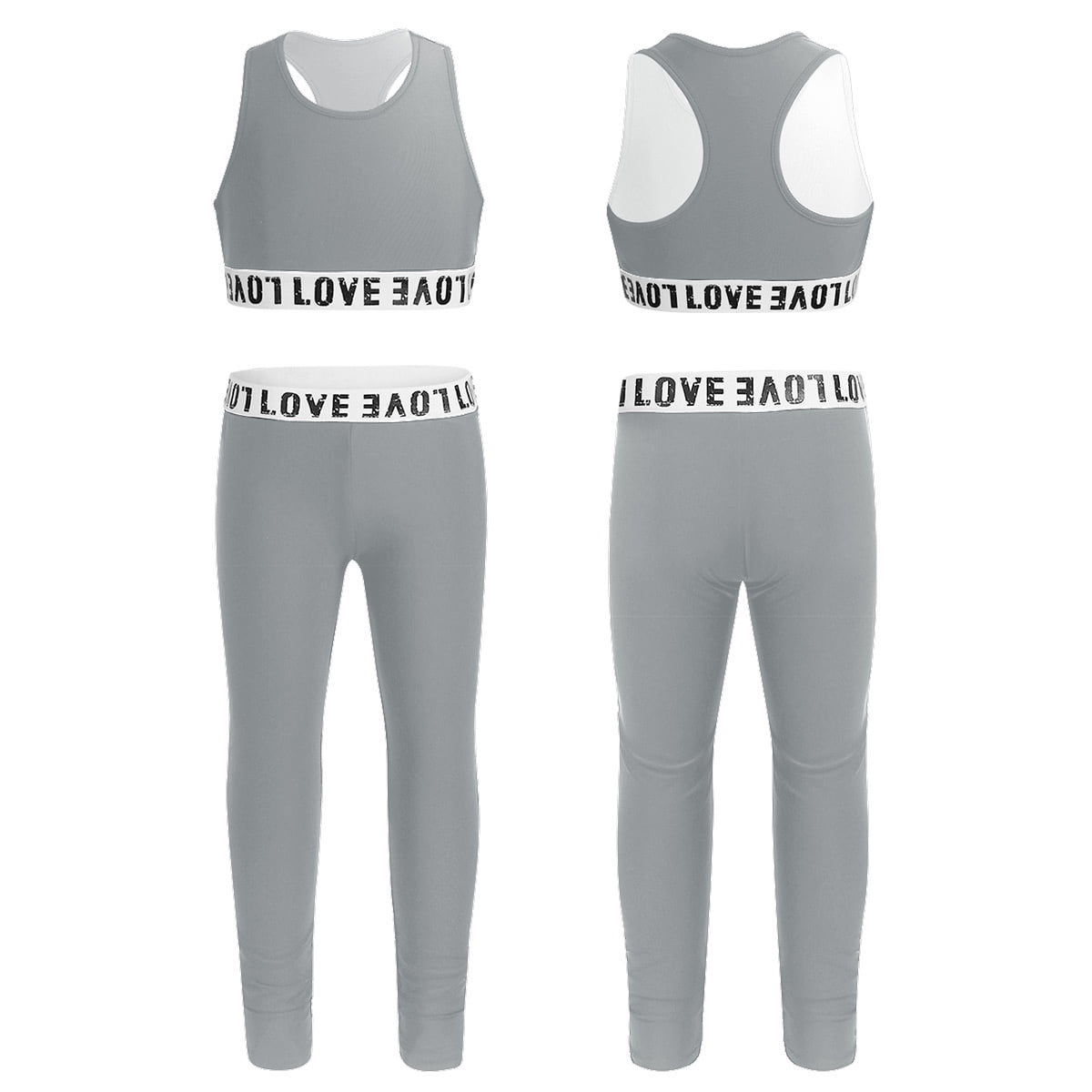 MSemis Kids Girls Two-Piece Gymnastics Tracksuit Dance Outfit - Walmart.com