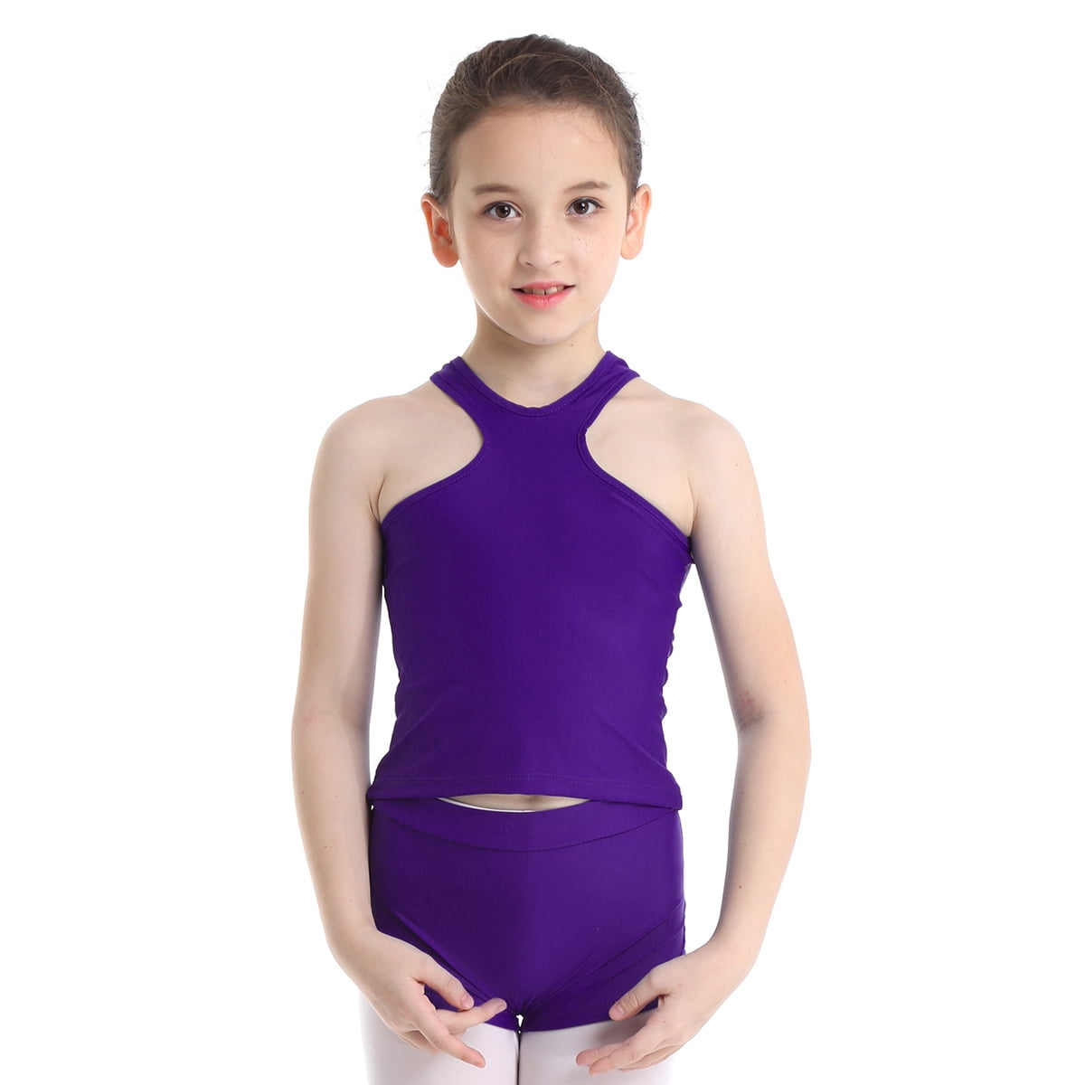 MSemis Kids Girls Two Pieces Athletic Sports Gymnastics Leotard ...