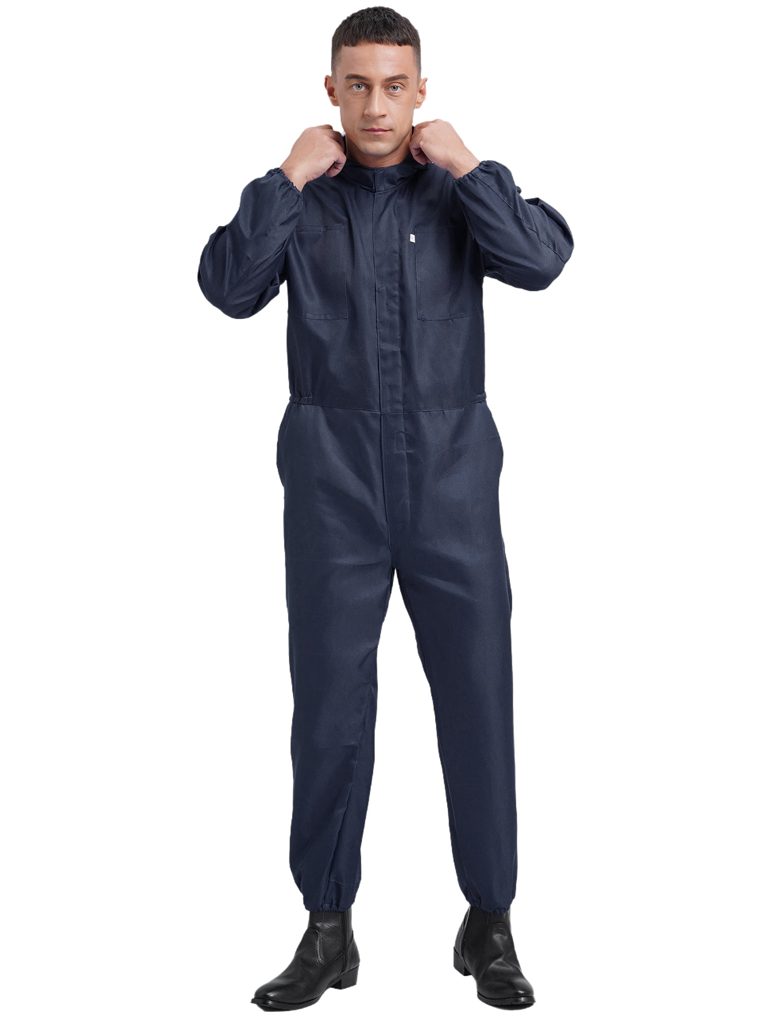 MSemis Men's Hooded Coverall Overalls Camouflage Work Wear for Workshop ...