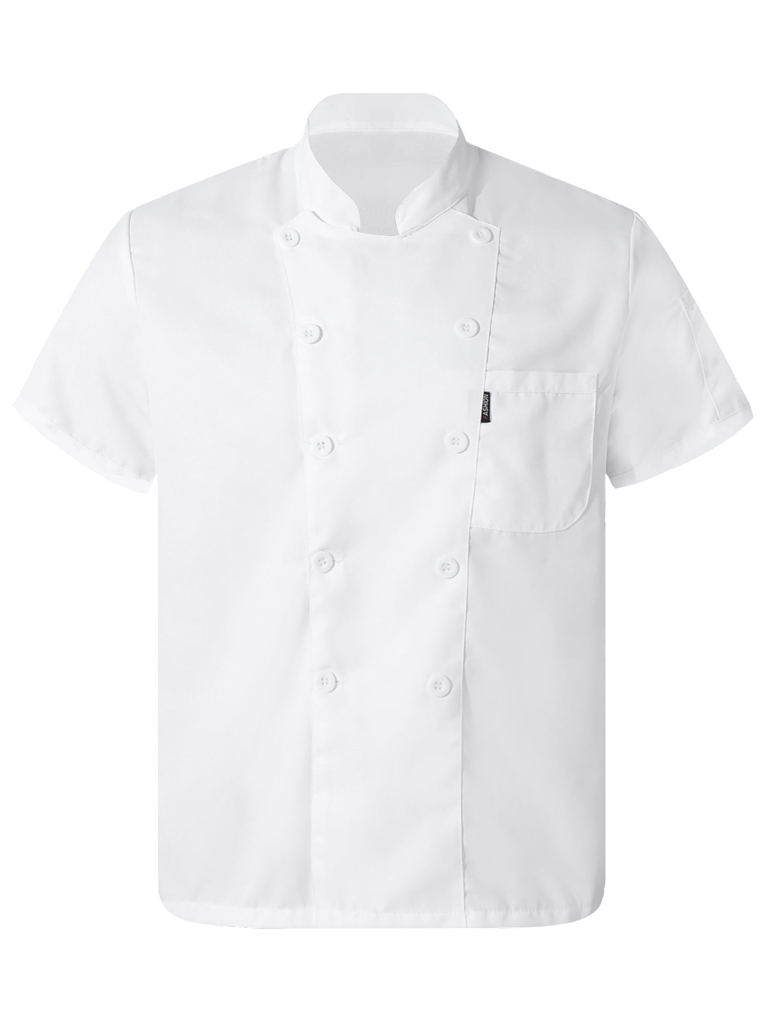 MSemis Short Sleeves Chef Coat Jacket Uniform for Men Women for Food ...