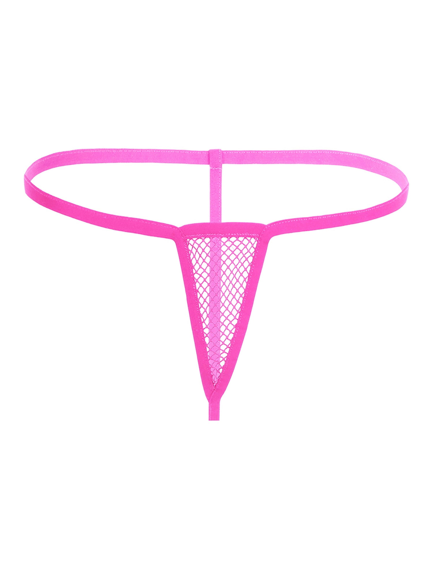 MSemis Woman Fishnet Lingerie Sheer Micro G-string Thong Underwear Low ...