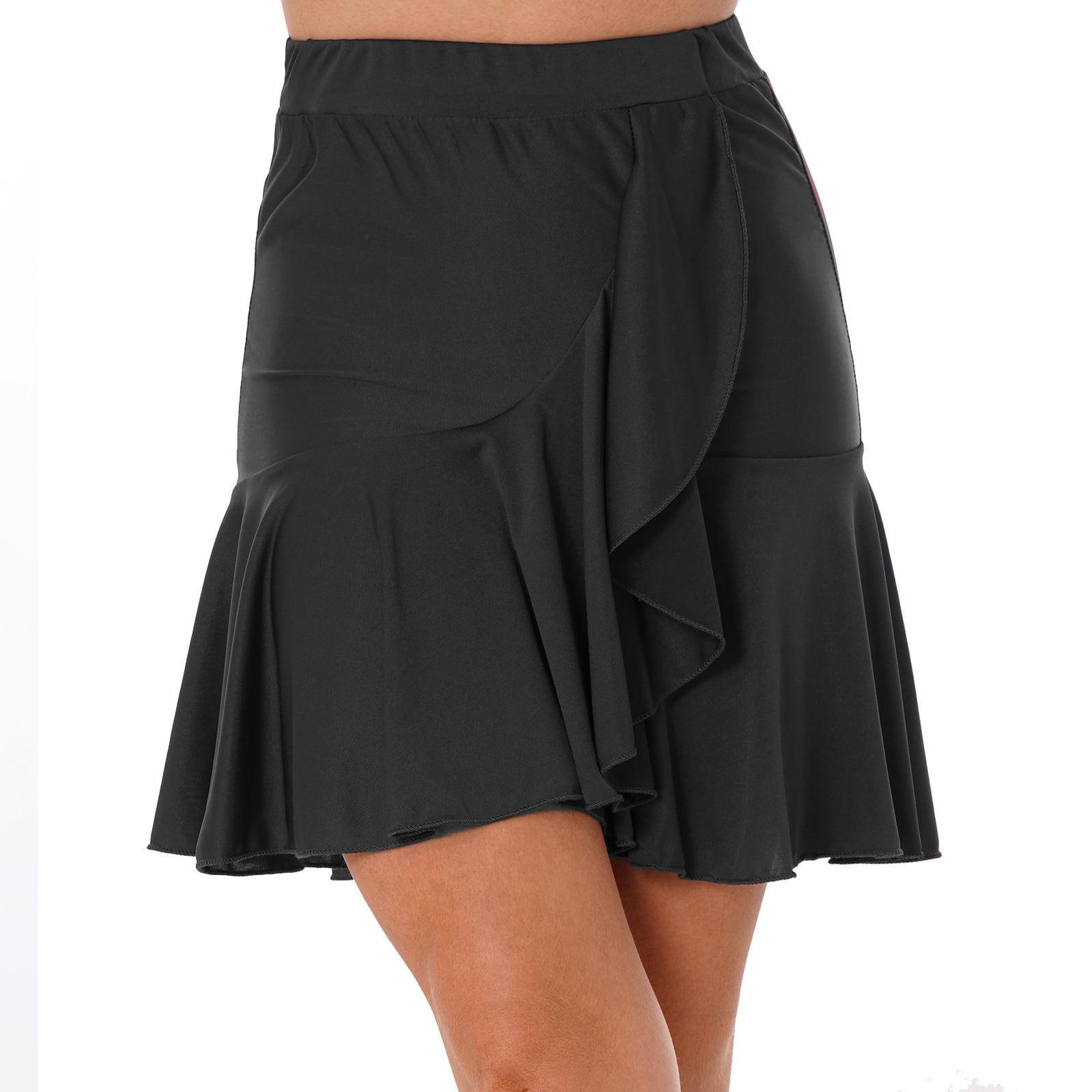 MSemis Women's Ballroom Latin Tango Slasa Dance Skirt - Walmart.com