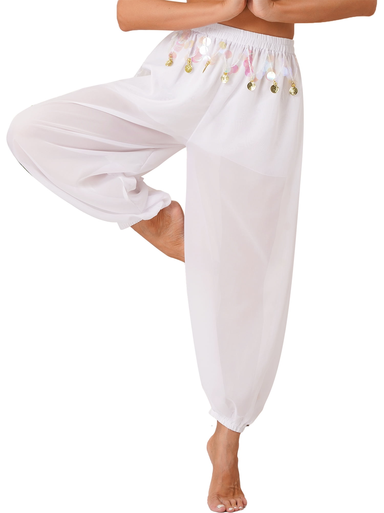 MSemis Women's Belly Dance Pants Bloomers Arabic Loose Lantern Pants ...