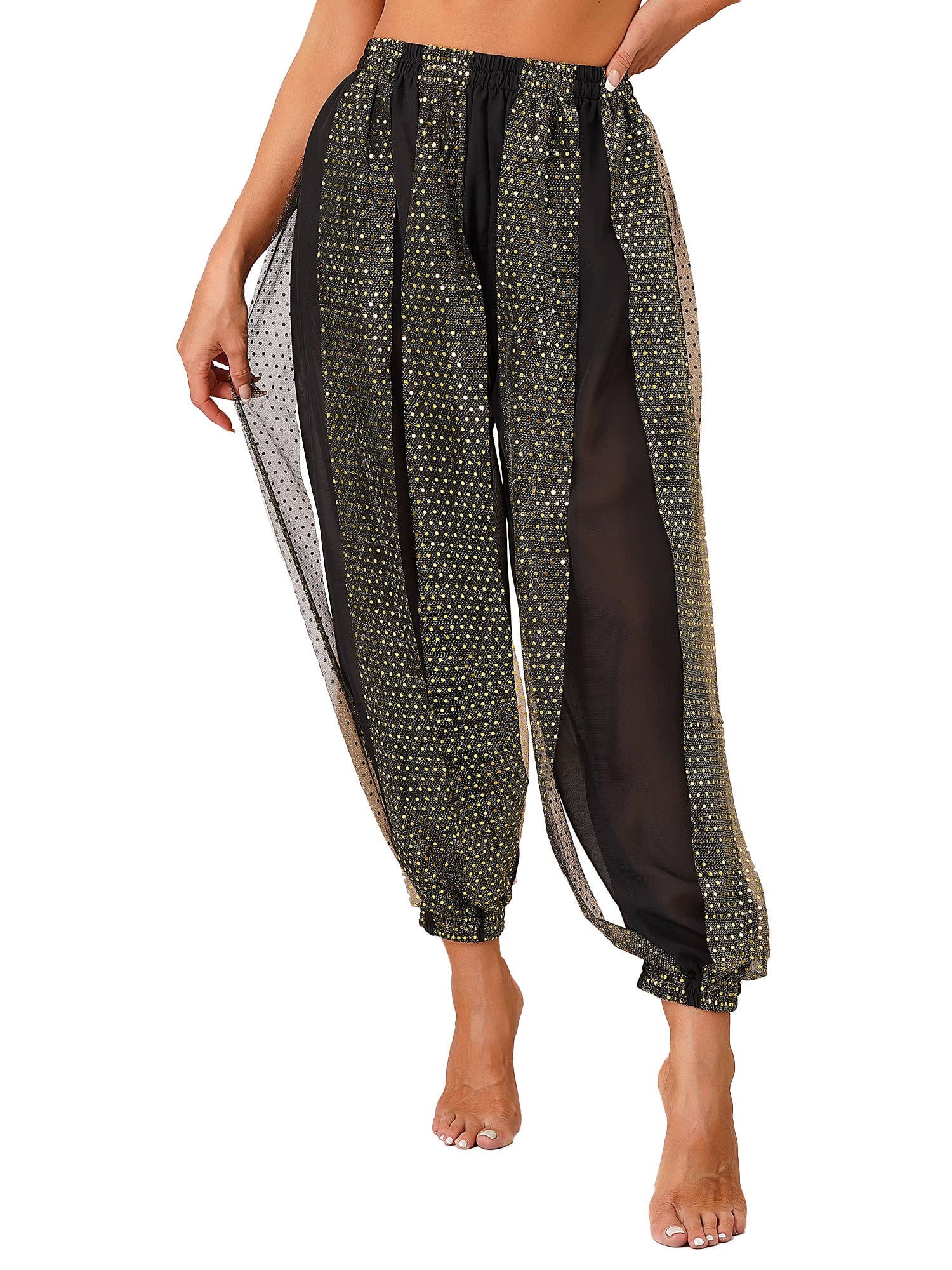 MSemis Women's Belly Dance Pants Bloomers Bollywood India Dance Costume ...