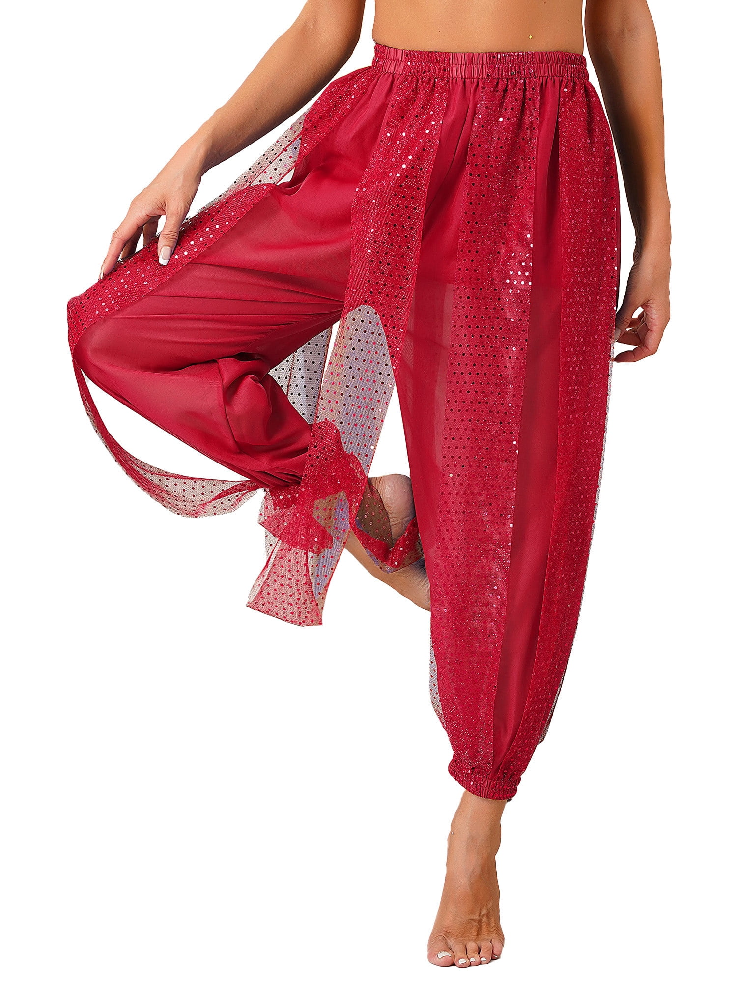 MSemis Women's Belly Dance Pants Bloomers Bollywood India Dance Costume ...