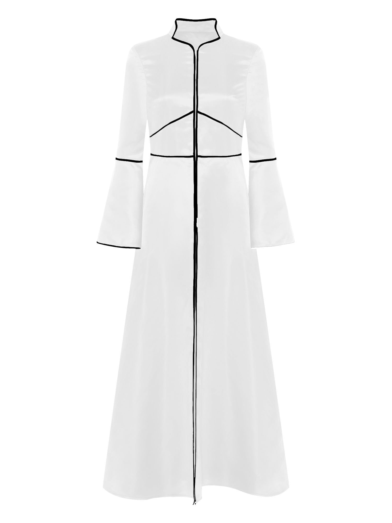 MSemis Women's Church Robe Stand Collar Clergy Dresses Long Sleeve ...