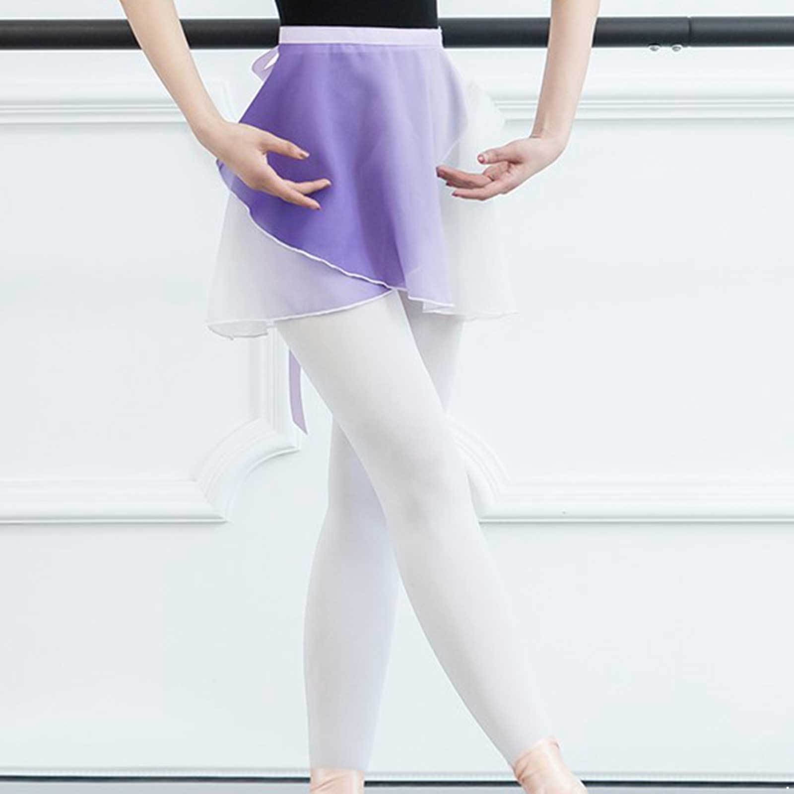 MSemis Women's Girls Ballet Dance Wrap Skirts Lace Up Miniskirts ...