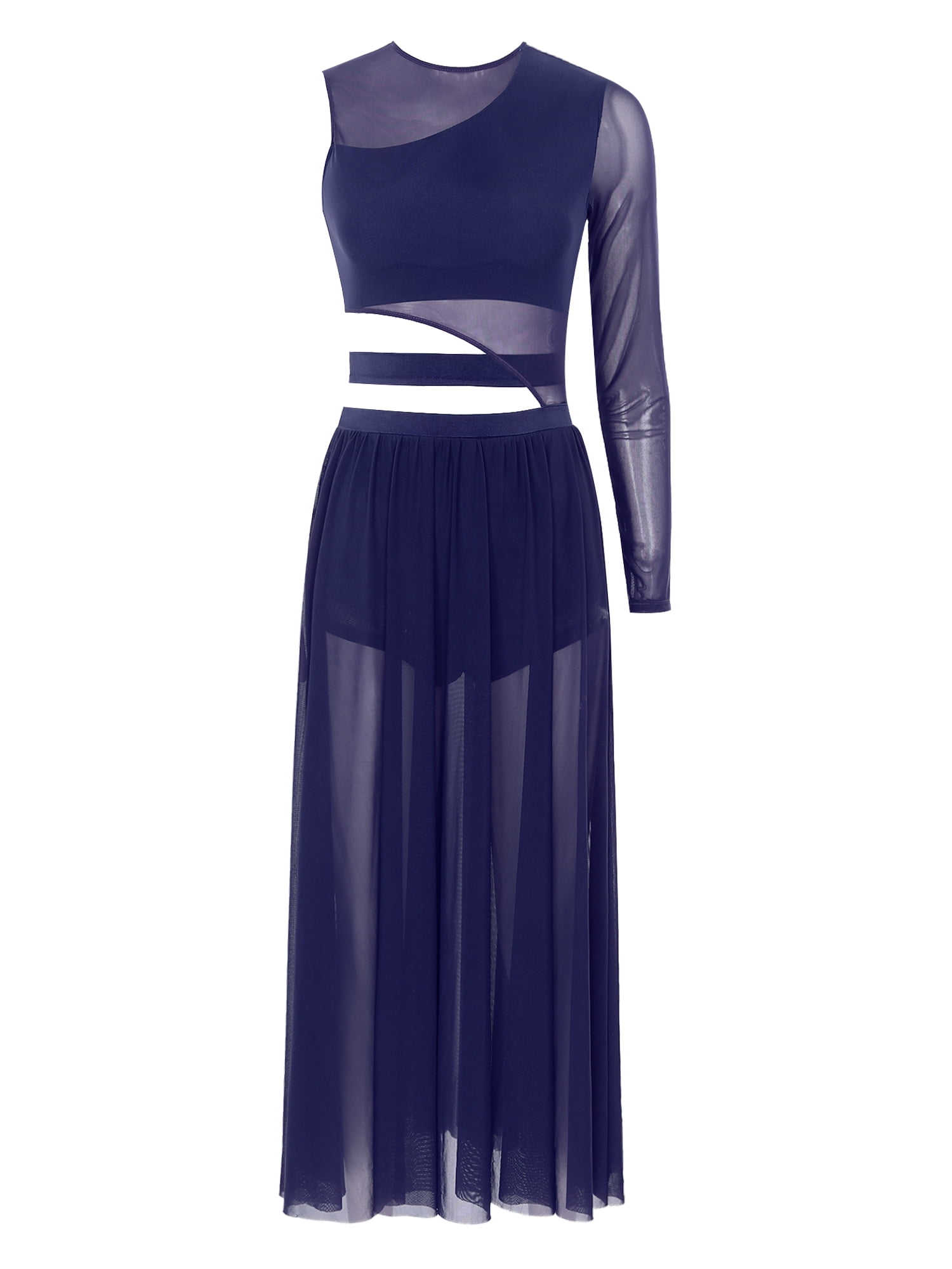 MSemis Women's Long Lyrical Dance Costume Modern Contemporary Dance ...