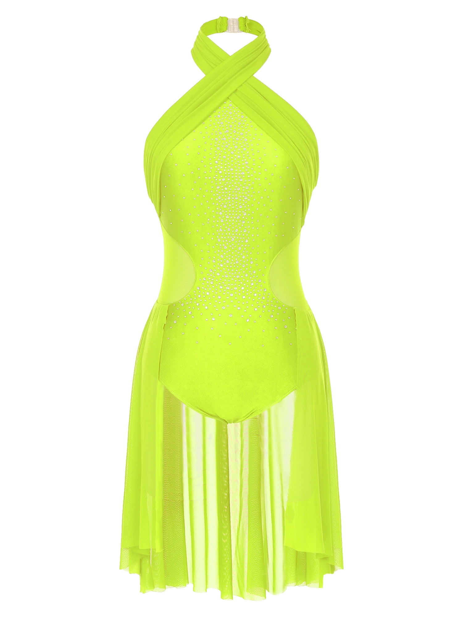 MSemis Women's Lyrical Dance Costume Modern Contemporary Ballet Dress ...