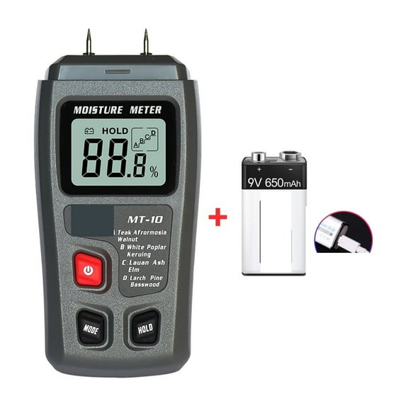 MT-10 EMT01 Wood Moisture Meter Wood Humidity Tester Hygrometer Timber ...