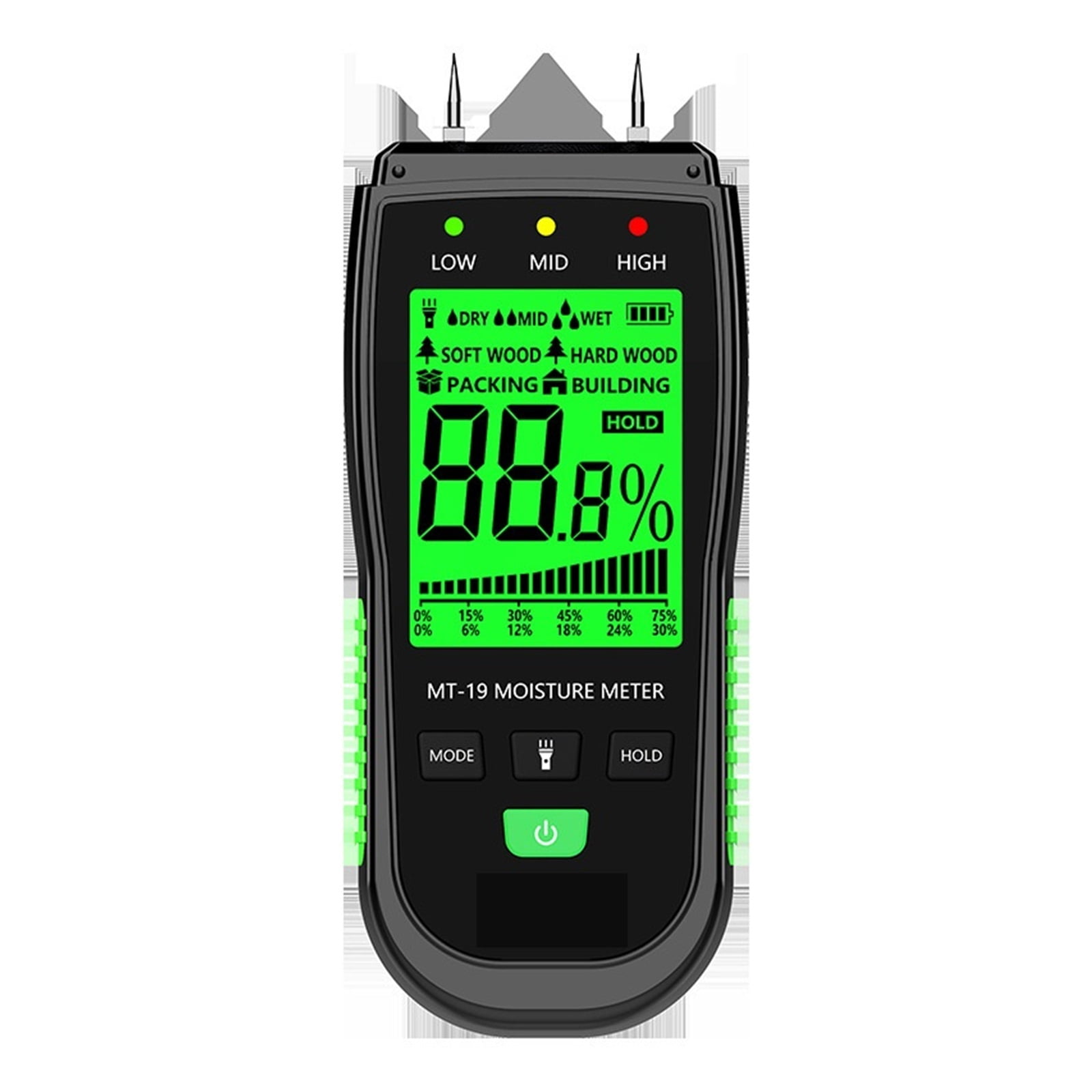 MT-19 Wood Moisture Meter Digital Humidity Meters Wall Hygrometer ...