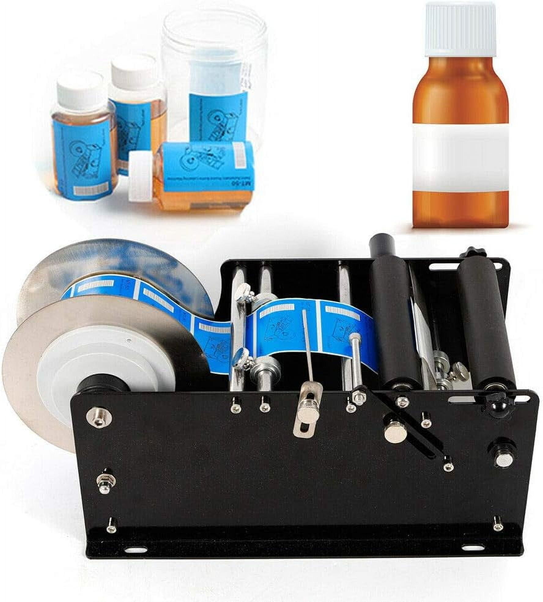 MT-30 Manual Labeling Machine Label Applicator Bottle Labeler Sticker Label Printer Packing ...