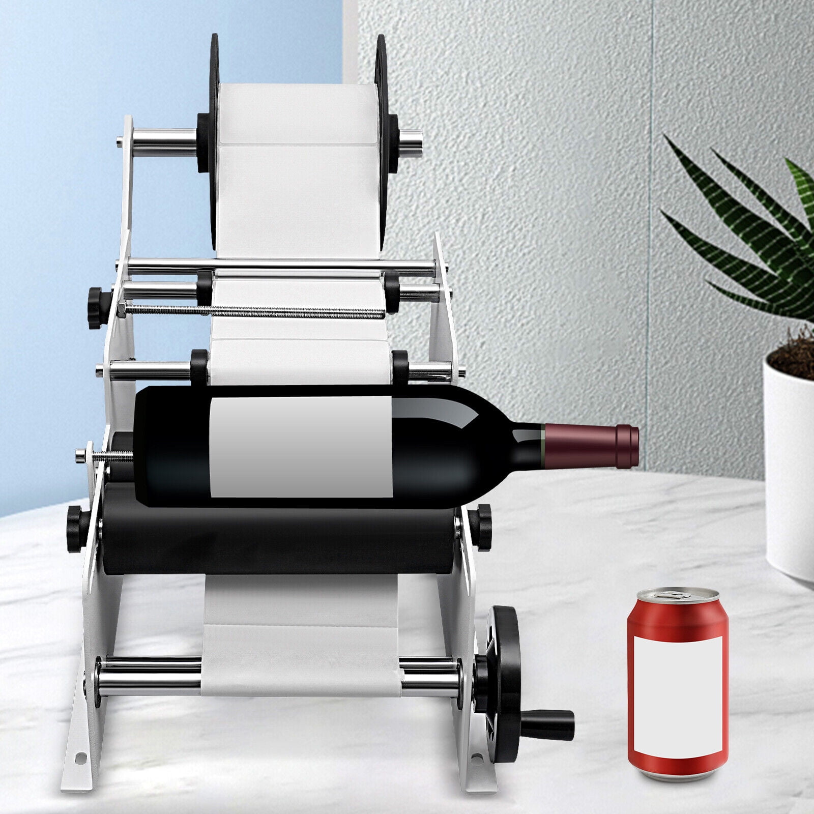 MT-30 Manual Round Labeling Machine 10-300mm Label Size For Glass ...