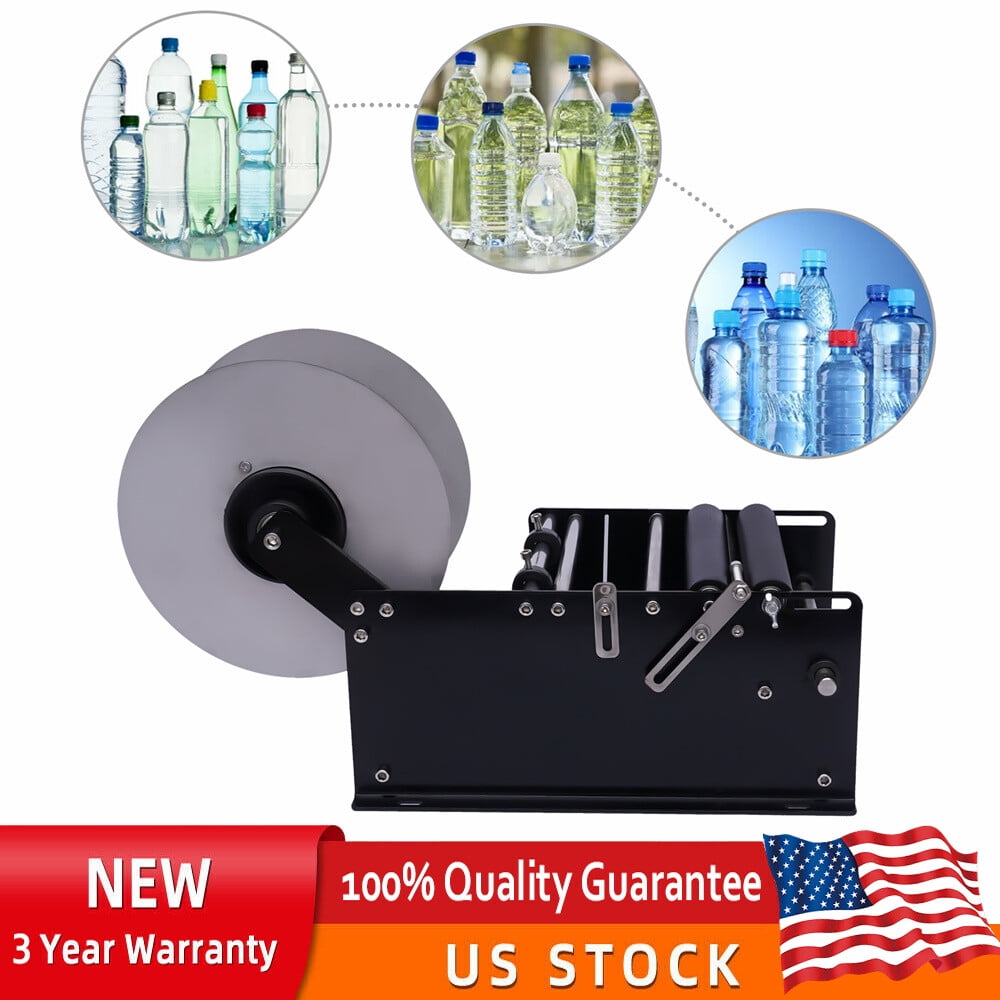 MT-30 Semi-Auto Bottle Label Applicator Round Bottle Labeling Machine ...