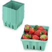 MT Products Green Vented Produce Berry Basket 1 Pint Pulp Fiber - Pack ...