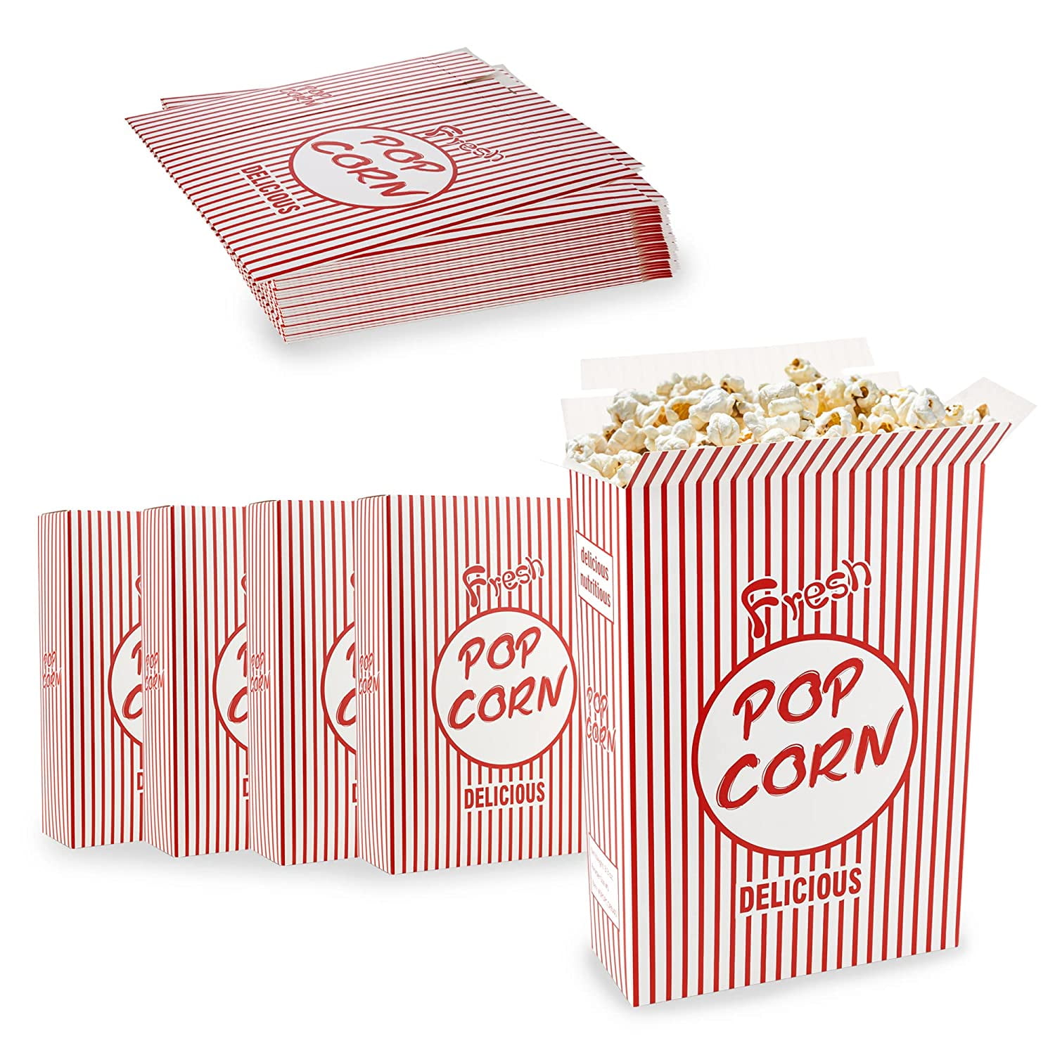 MT Products 2.8 oz Paper Popcorn Box/Popcorn Buckets - Pack of 50 ...