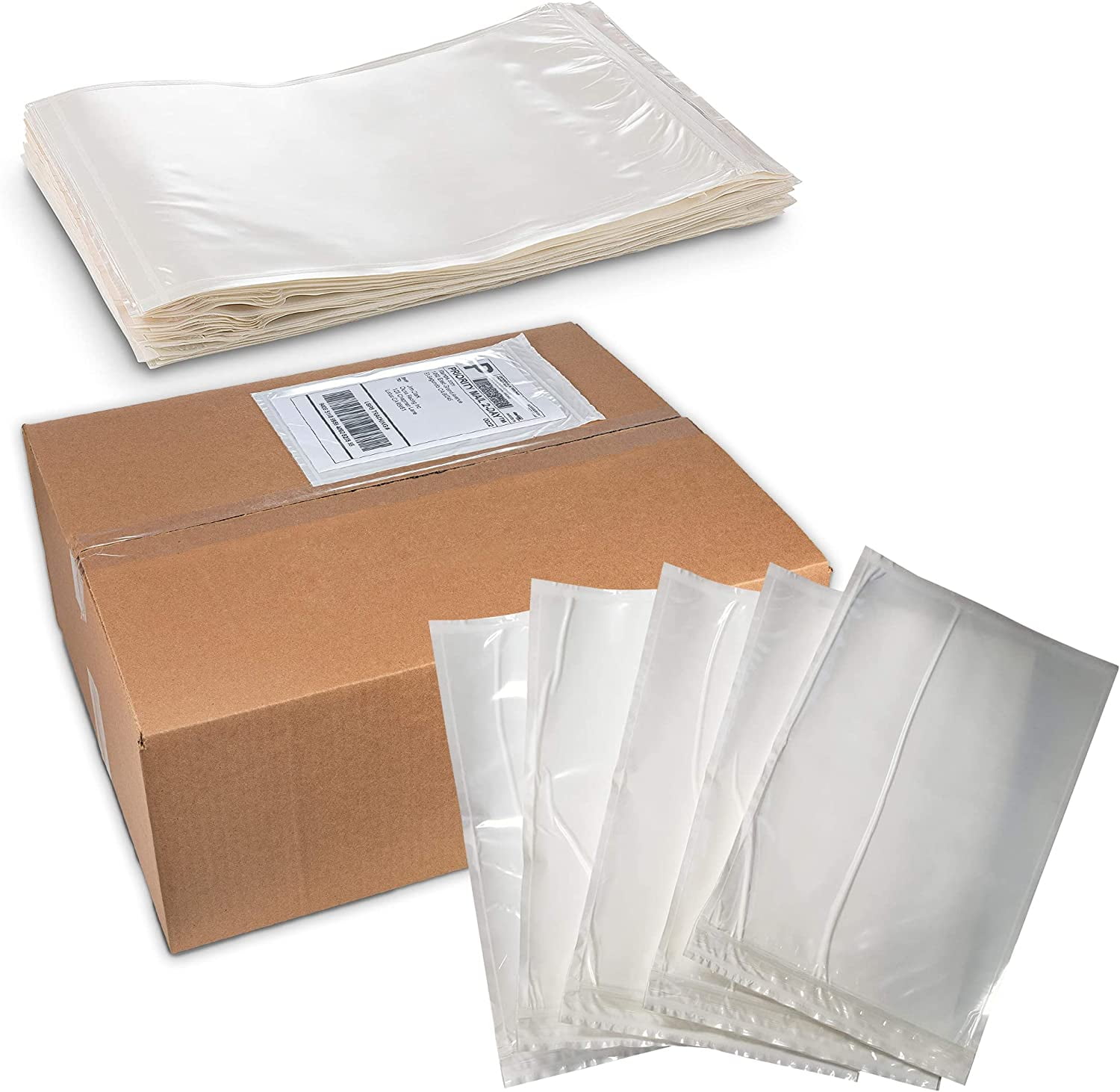 MT Products Blank Envelope Pouch/Shipping Label Sleeves 6" x 9" - Pack ...