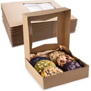 Fit Meal Prep [25 Pack] Pastry Boxes 8x8x3 White Bakery Box for Cookies ...