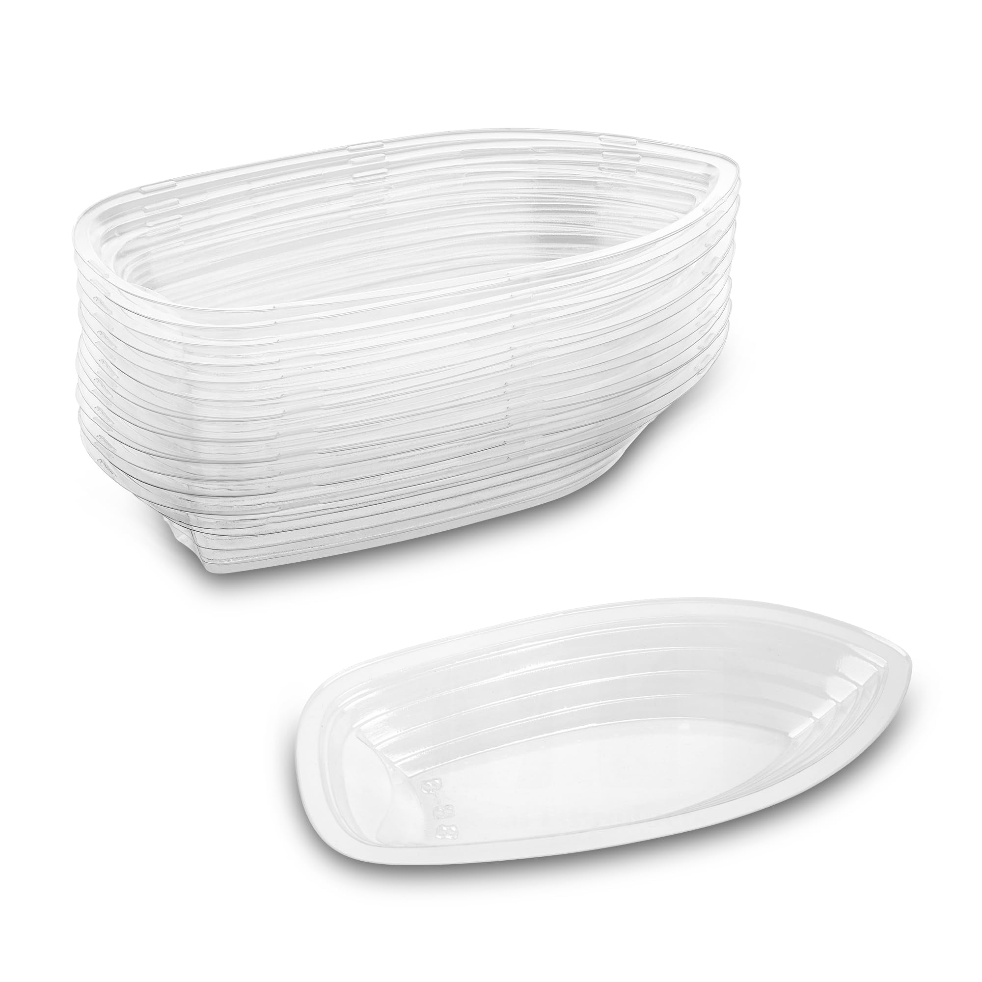 MT Products Clear Plastic OIF8 Disposable Banana Split Boats - 12 oz ...