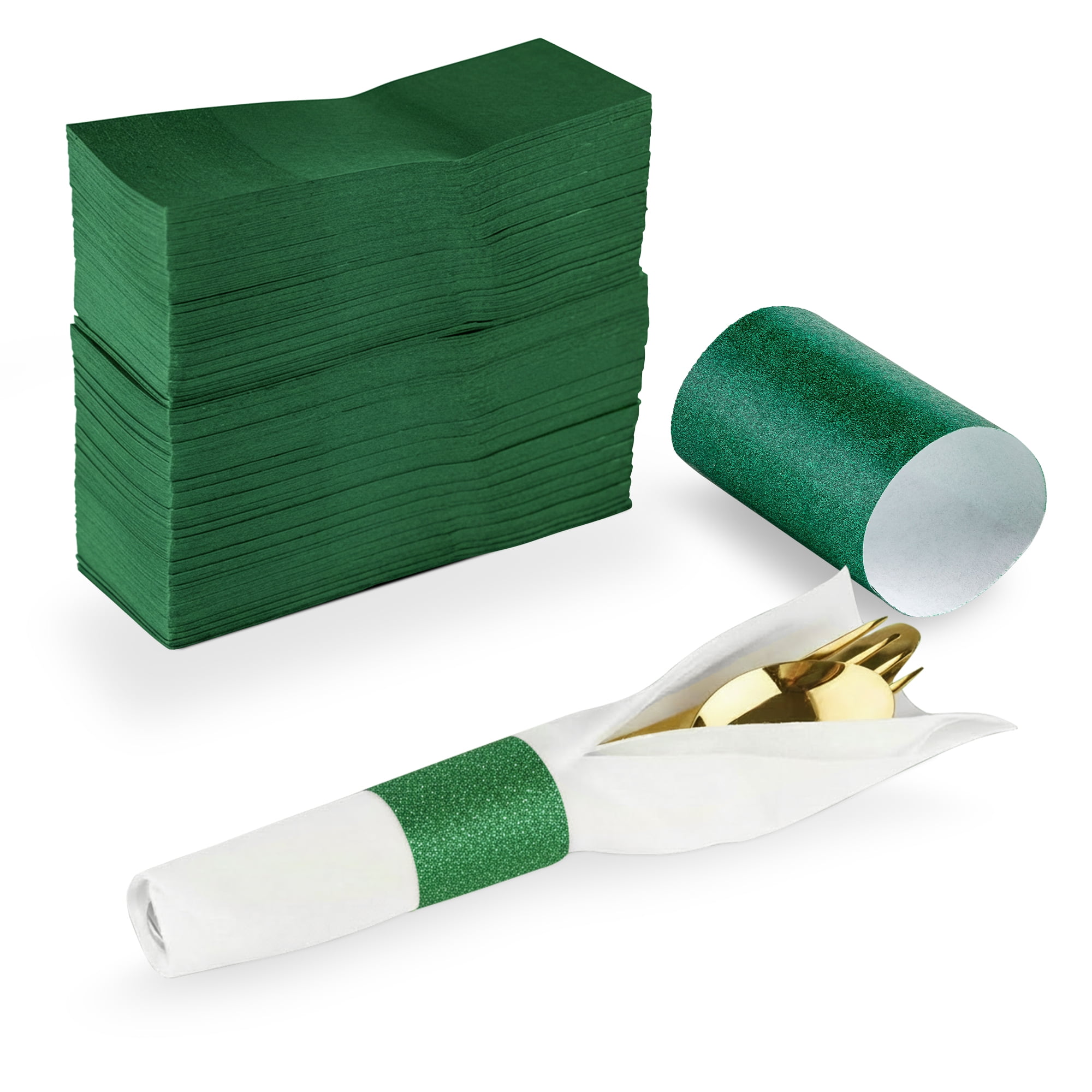 MT Products Green Paper Napkin Bands Self Adhesive - Pack of 750 ...