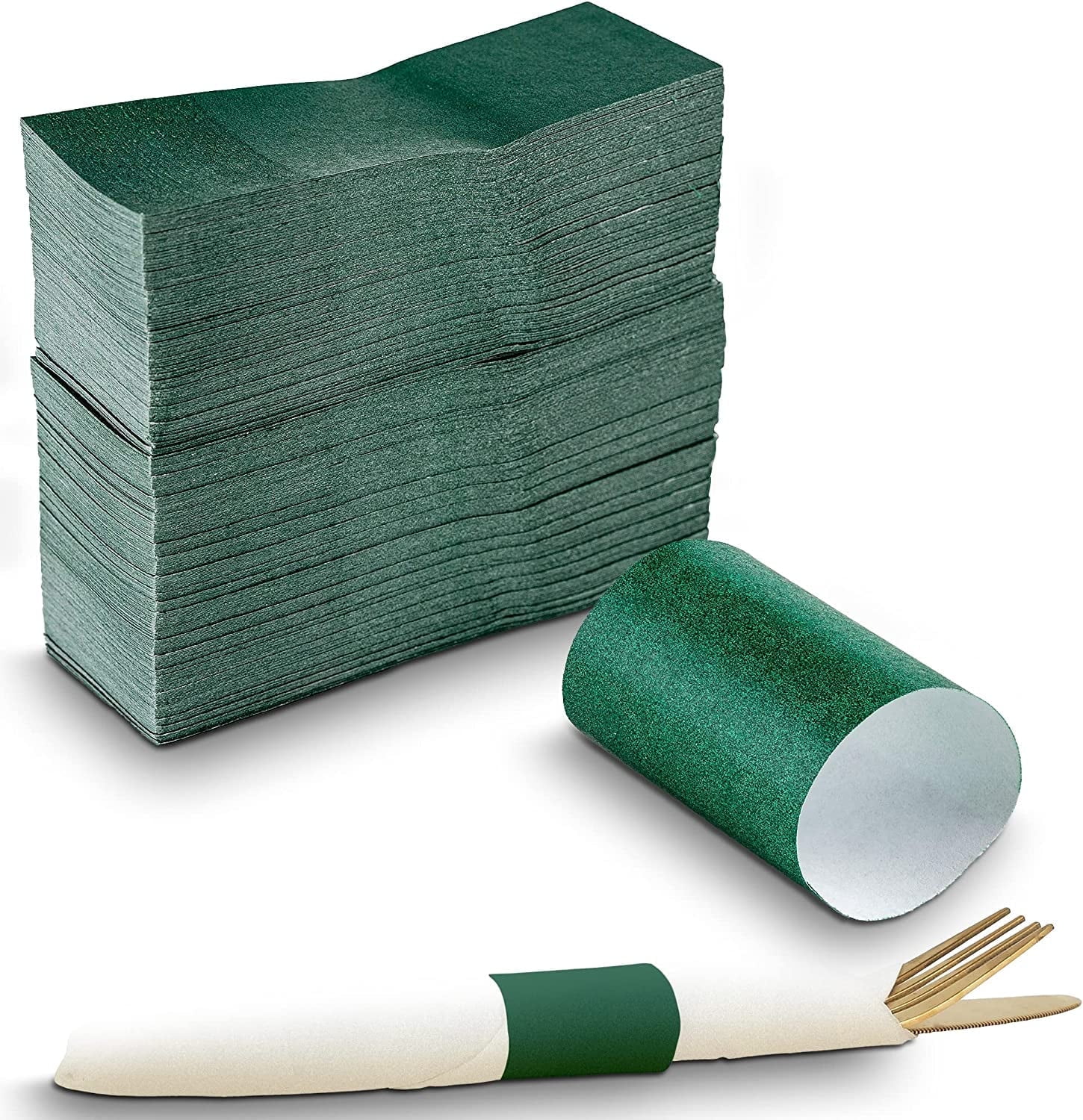 MT Products Green Paper Napkin Bands Self Adhesive - Pack of 750 ...