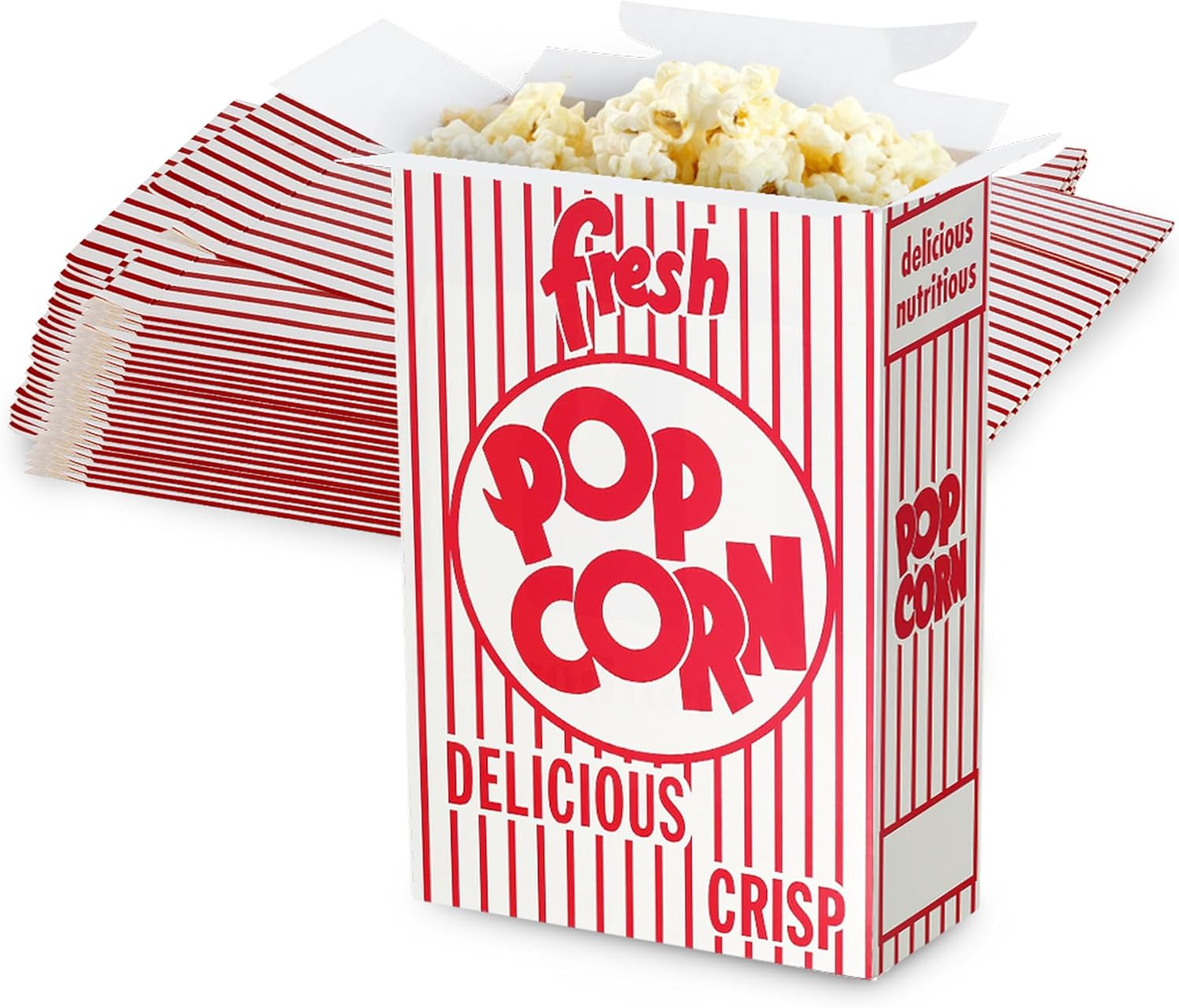 MT Products Party Popcorn Buckets 0.74 oz - Paper Popcorn Boxes - Pack ...