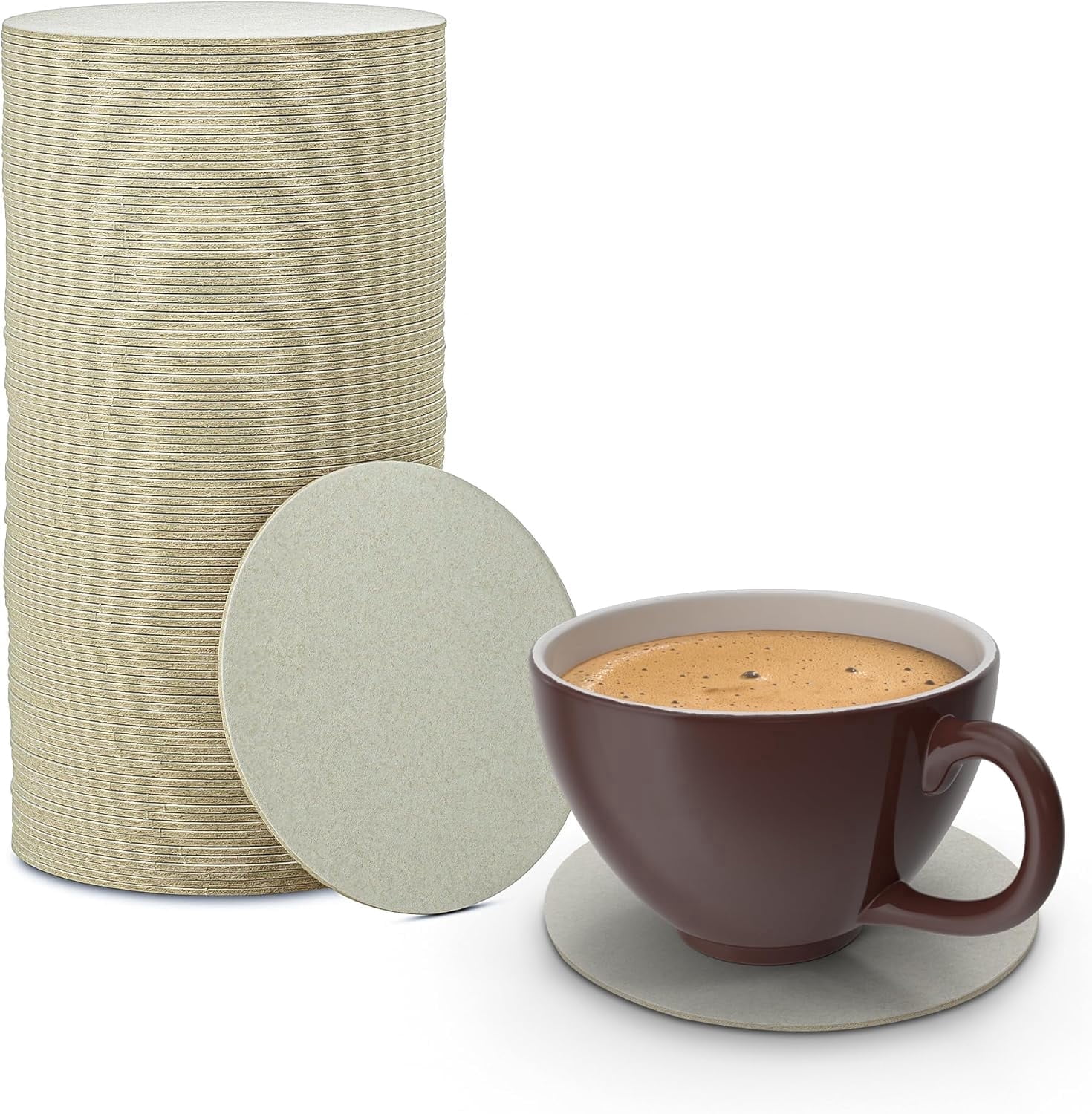 MT Products, White Blank Round Paper Coasters, 4 inch, Pack of 100 ...