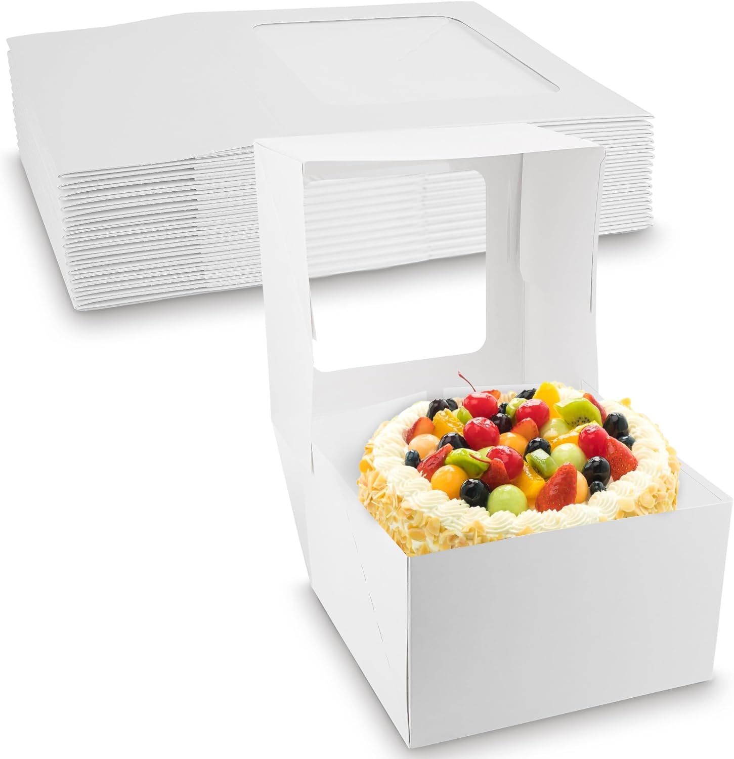 Wilton 19 x 14-Inch White Cake Boxes with Windows, 2-Count - Walmart.com